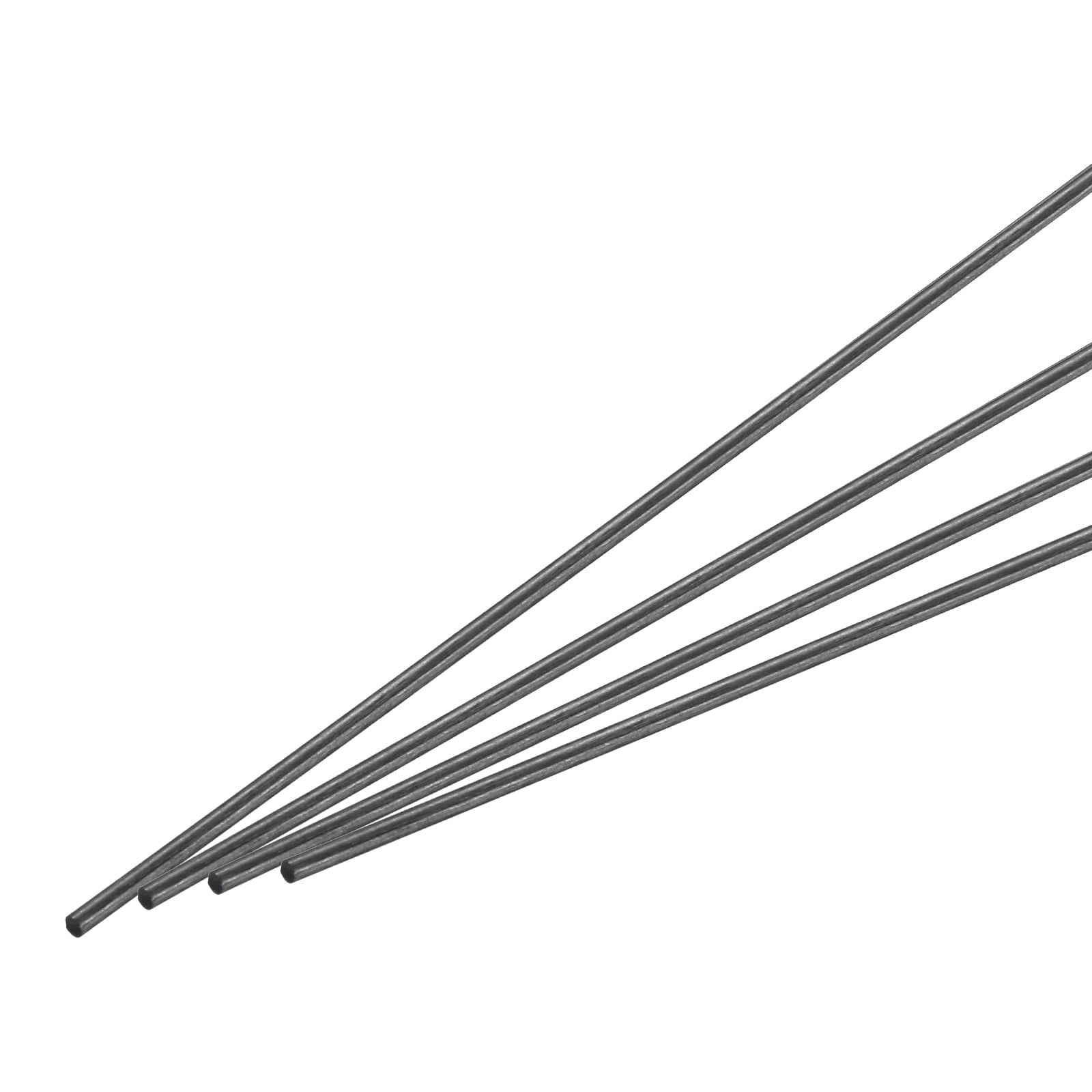 Uxcell 4 Pack Carbon Fiber Rod, 2mm x 150mm for RC Plane DIY Tool Wing ...