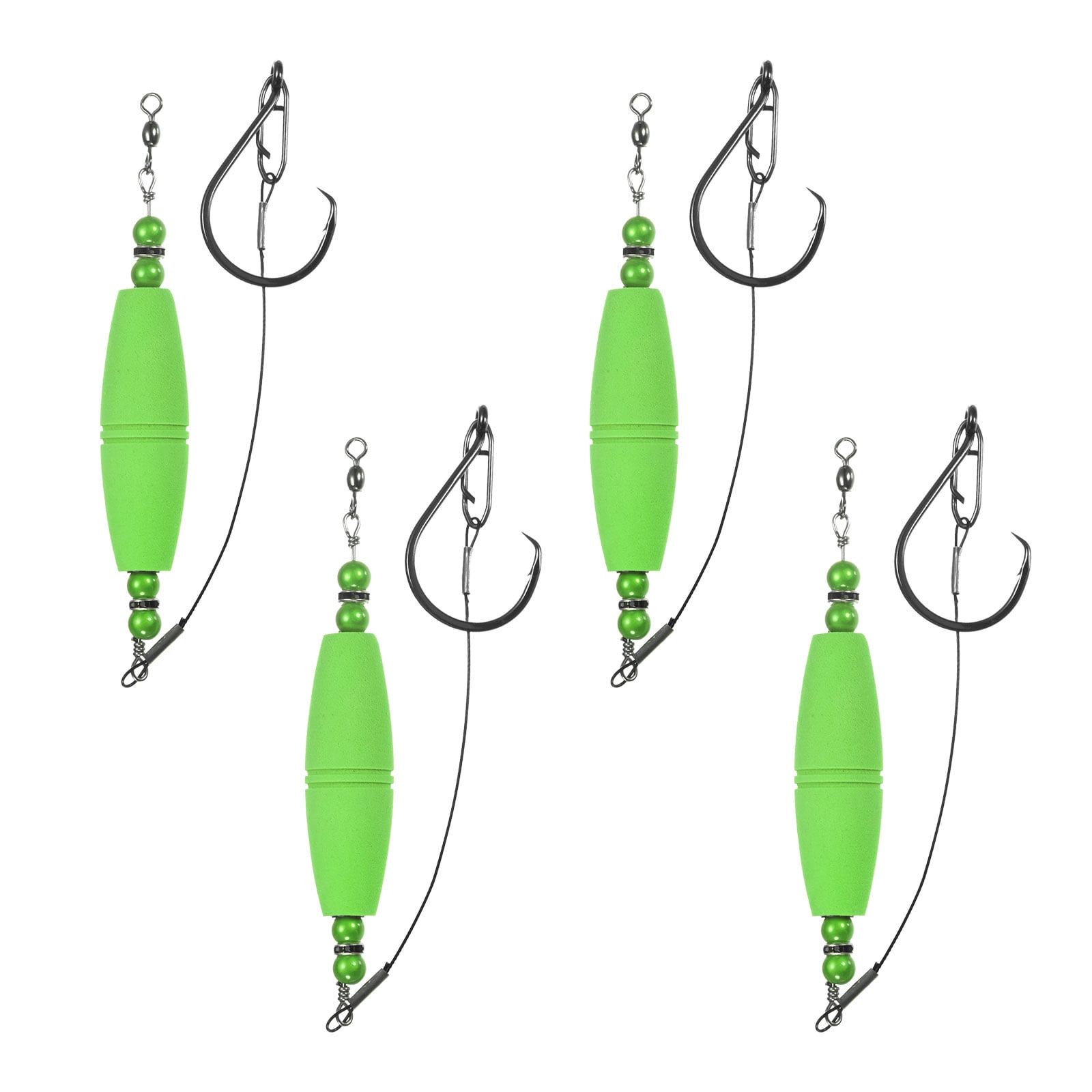 Uxcell 4-Pack Catfish Float Rigs, 2.5 Inch EVA Buoyancy Foam Fishing ...