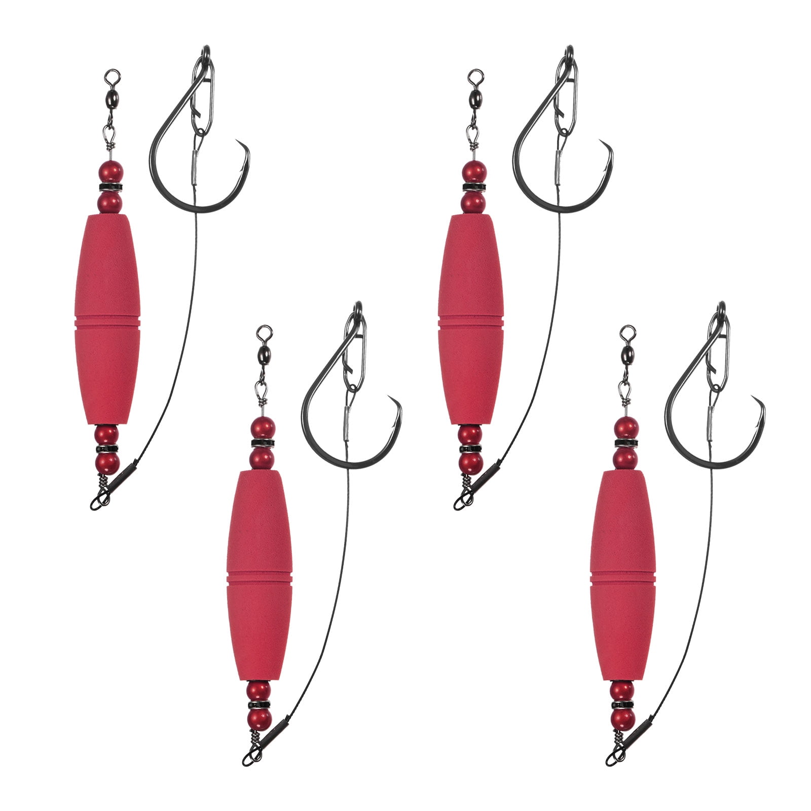 Uxcell 4-Pack Catfish Float Rigs, 2.5 Inch EVA Buoyancy Foam Fishing ...