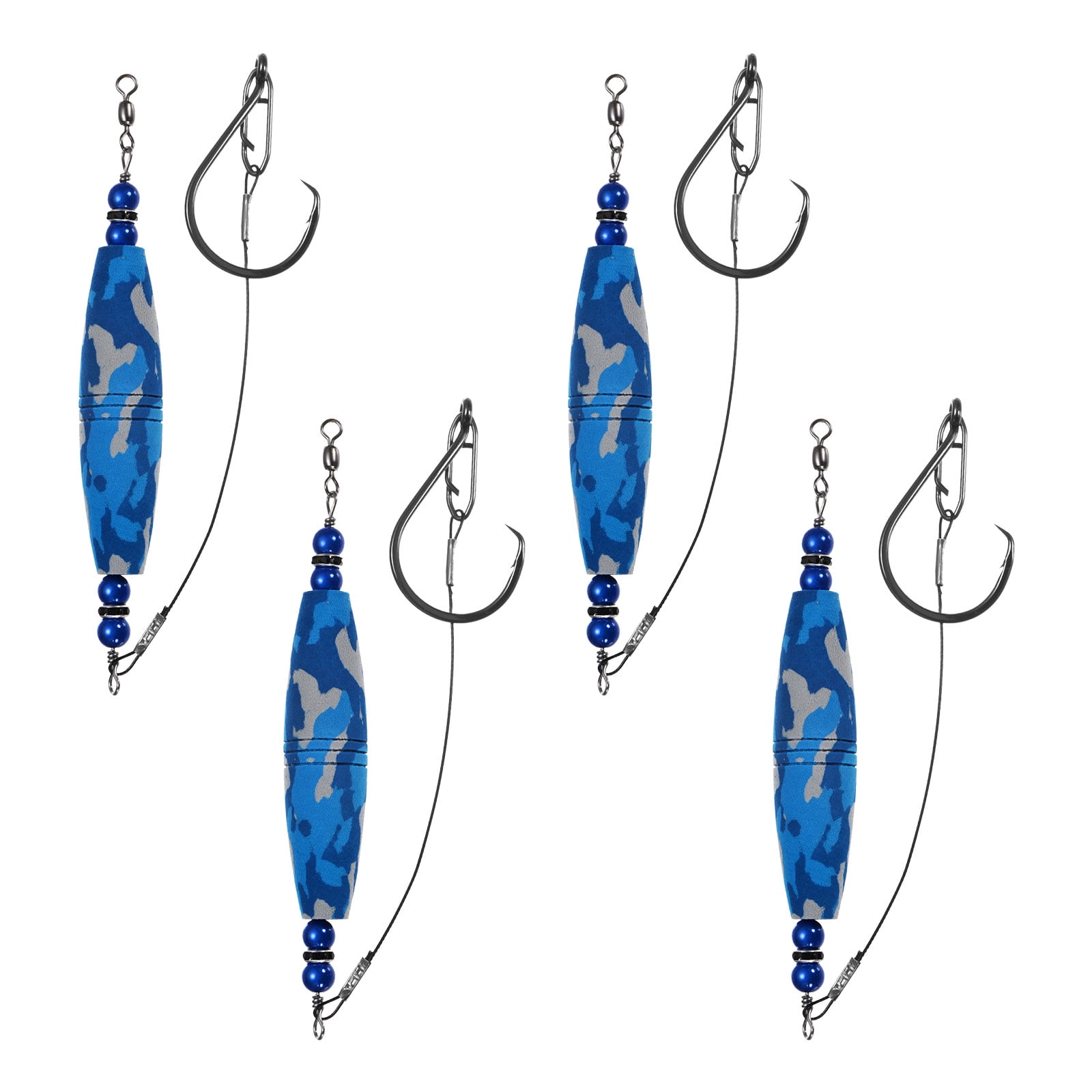 Uxcell 4-Pack Catfish Float Rigs, 3 Inch EVA Buoyancy Foam Fishing ...