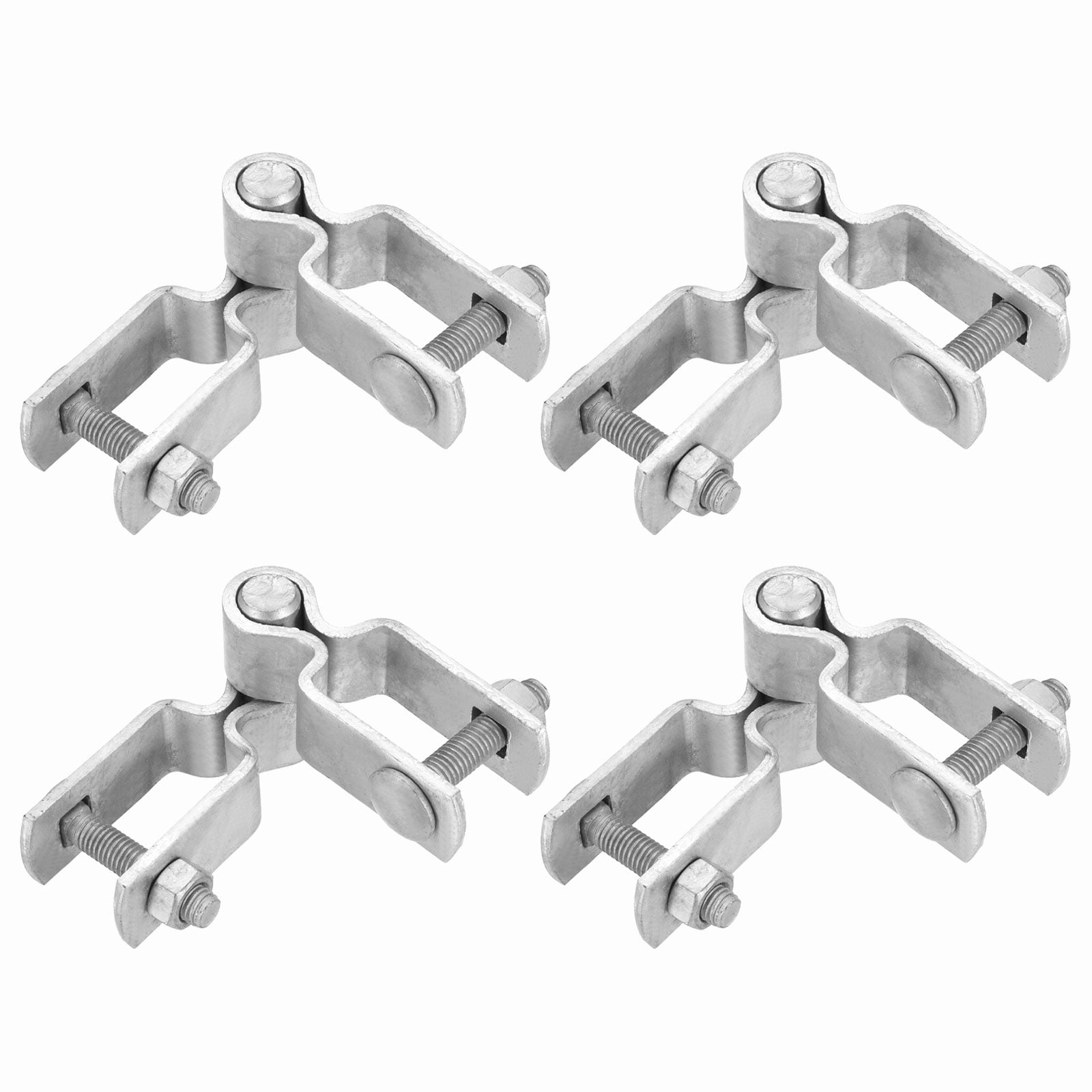 Uxcell 4 Pack Chain Link Fence Gate Post Hinge, 1" x 1" Galvanized ...