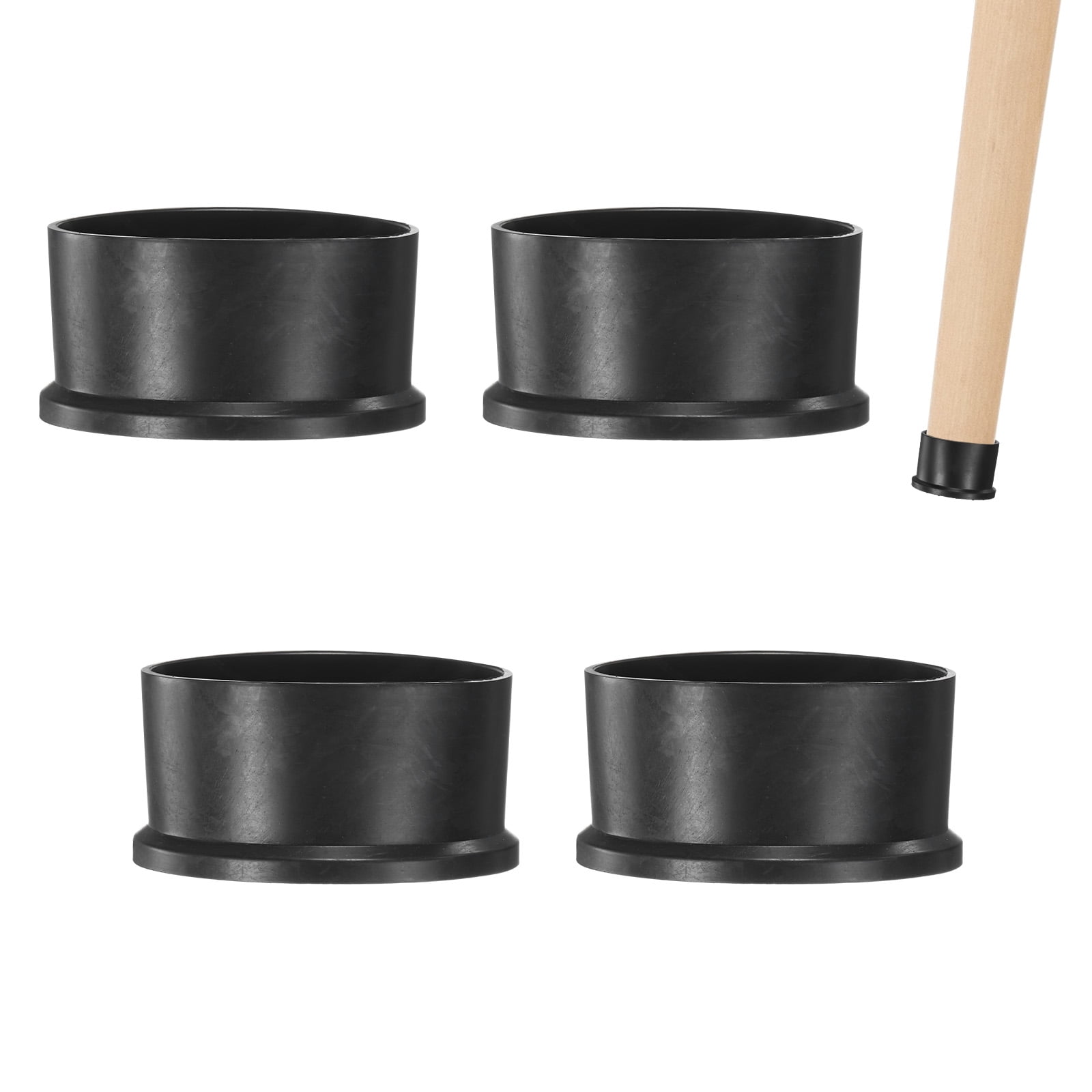 Uxcell 4-Pack Chair Leg Caps, 2-3/8 Inch(60mm) PVC Chair Leg Floor ...