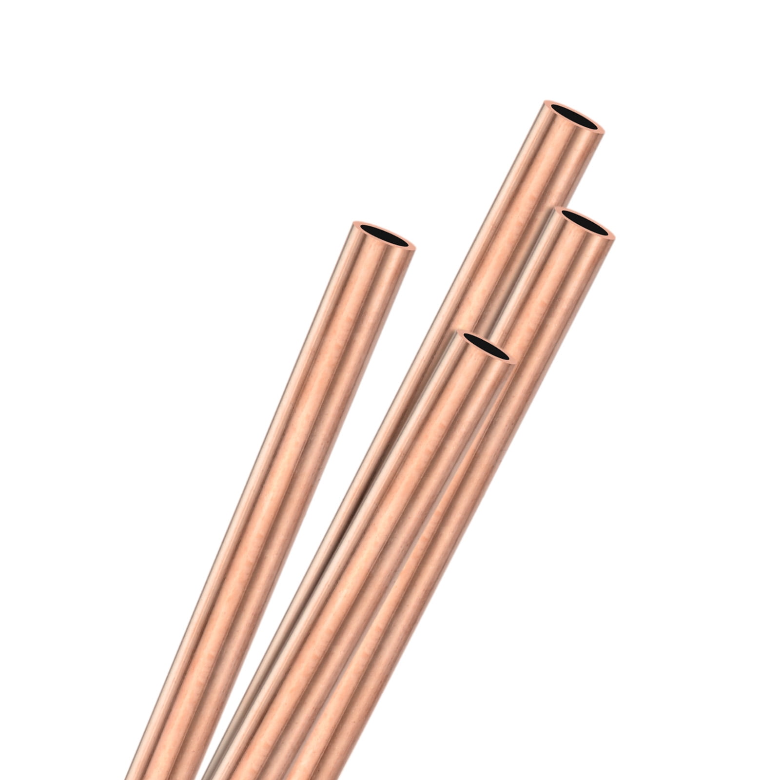 Uxcell 4-Pack Copper Round Tube, 4mm OD 0.5mm Thick 250mm Length ...