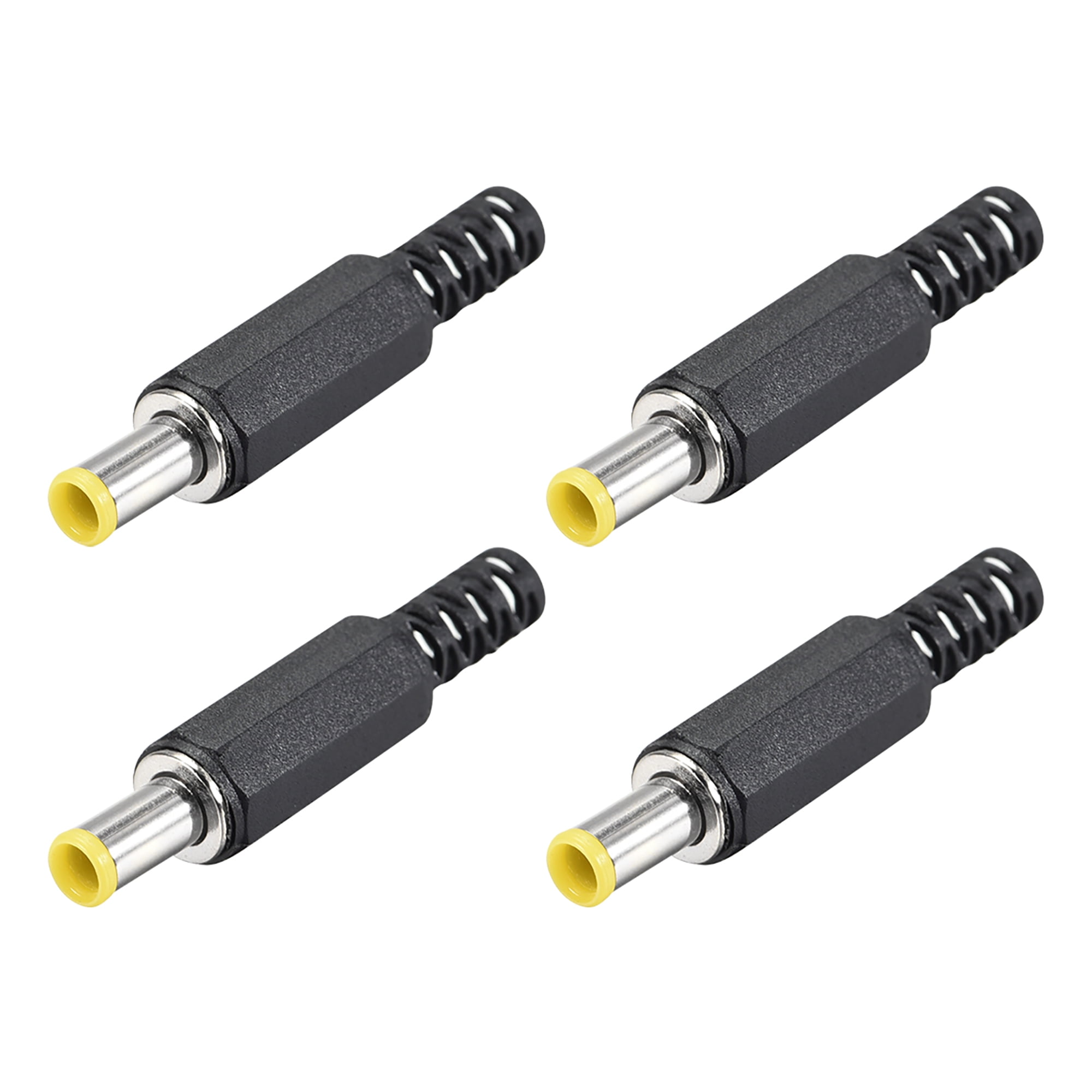 Uxcell 4 Pack DC Male Connector,5.3mm x 3.5mm Power Cable Jack Adapter ...