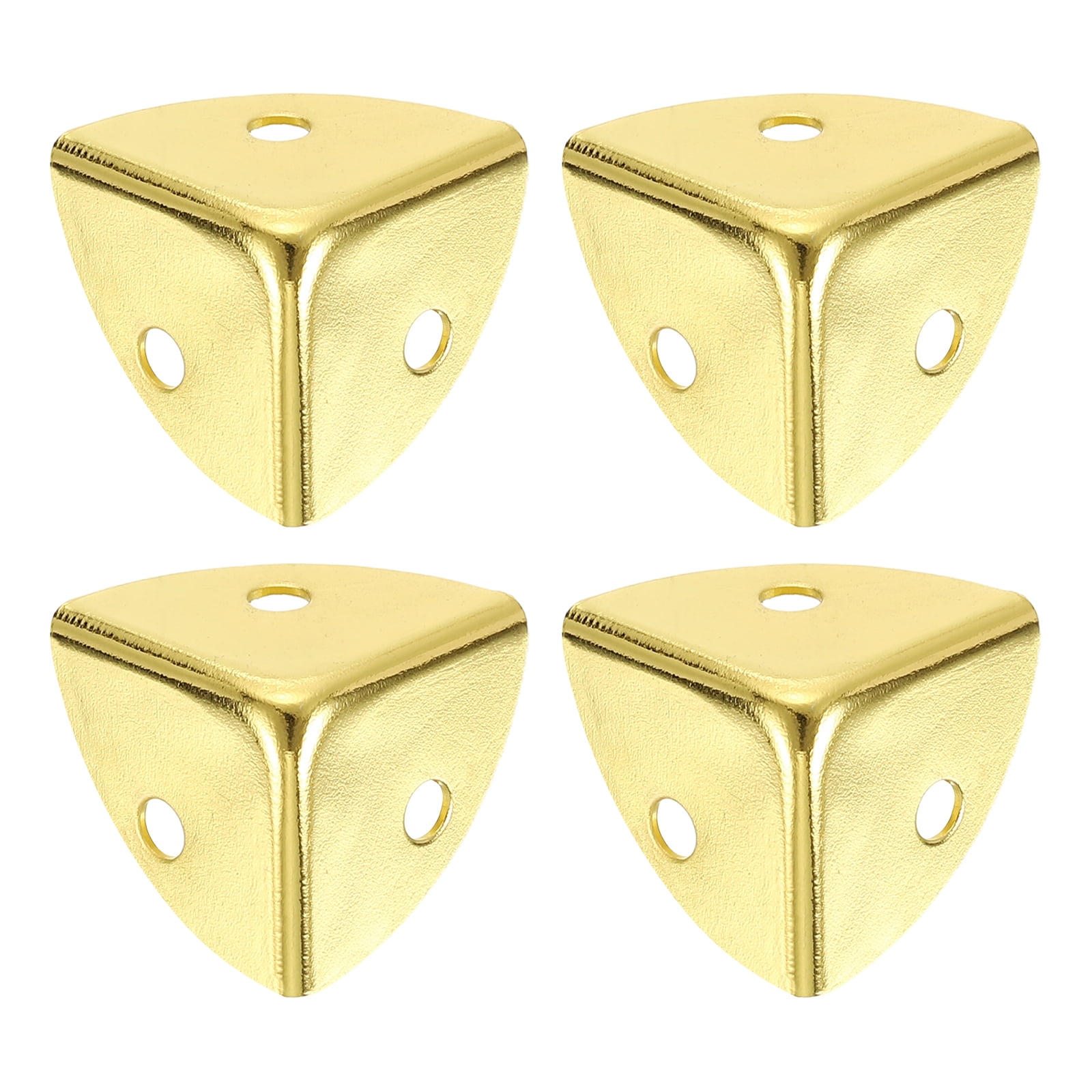Uxcell 4 Pack Decorative Box Corner Cover, 18mm Metal Edge Guard ...