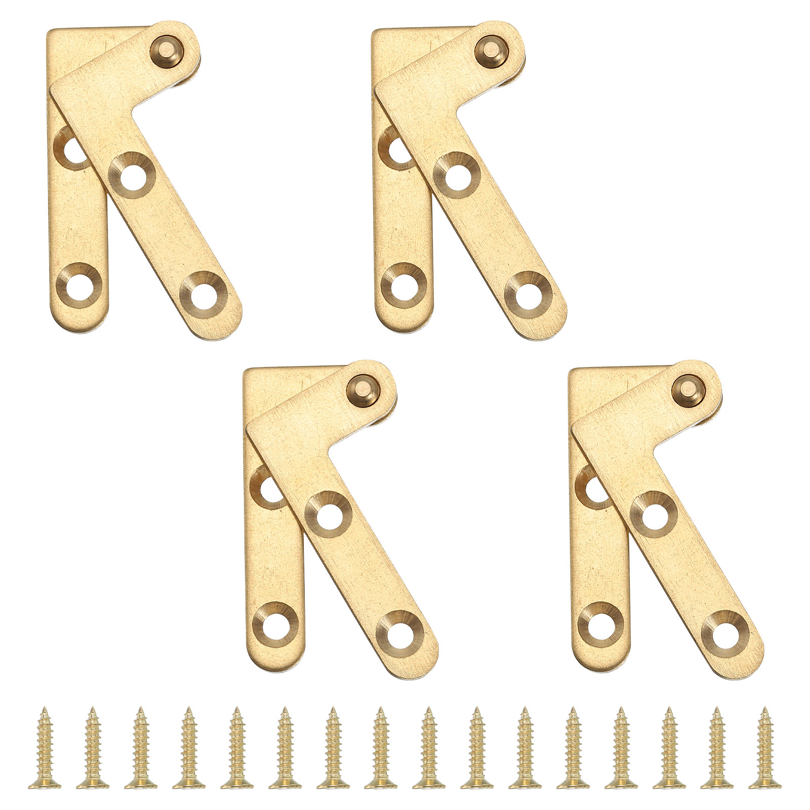 Uxcell 4 Pack Door Hinge, 1.9 Inch Pivot Hinges 360 Degree Rotatable ...