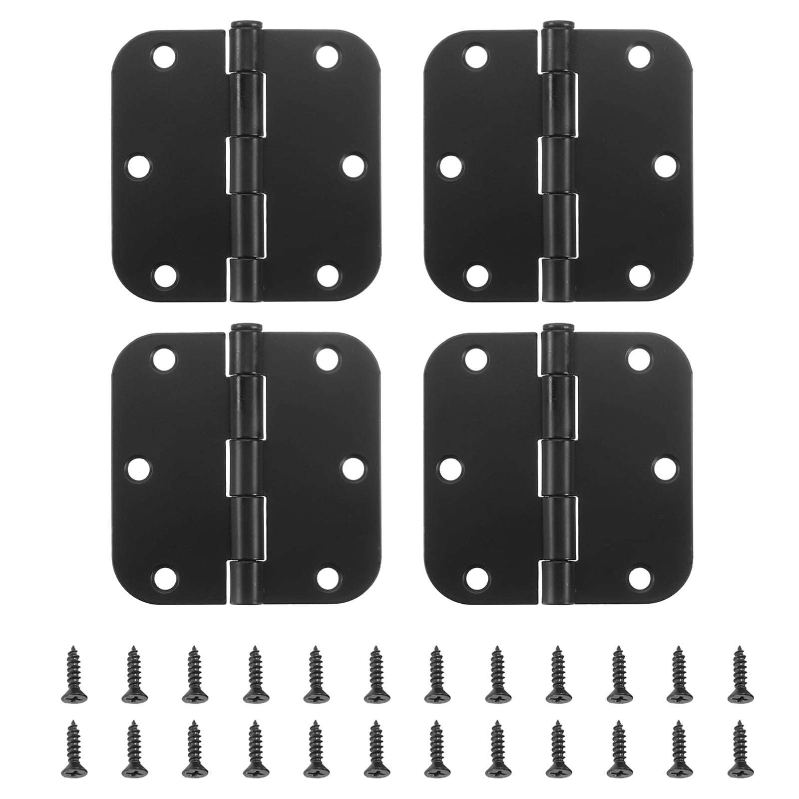 Uxcell 4 Pack Door Hinges, 3.5"x3.5" Round Interior Door Hinge 5/8 ...