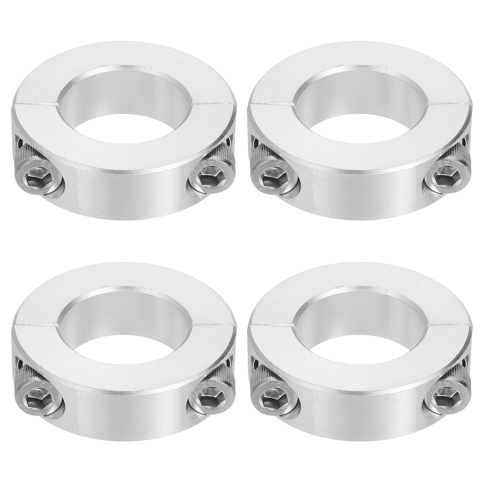 Uxcell 4 Pack Double Split Shaft Collar 1" Bore, Two-Piece Clamping ...