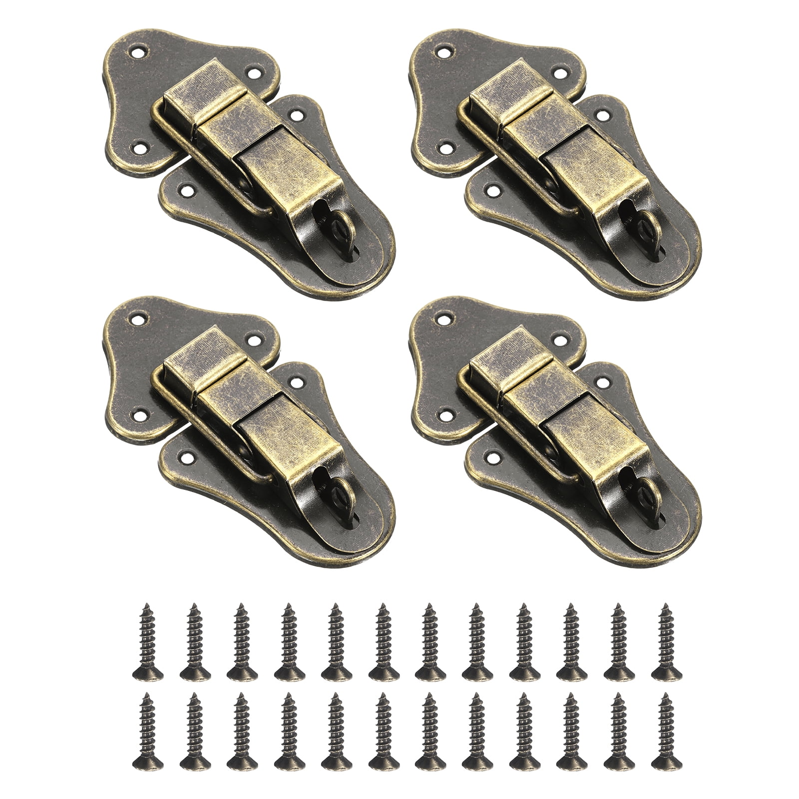 Uxcell 4 Pack Duck-billed Hasp Lock, 95 x 52mm Retro Box Toggle Latch ...
