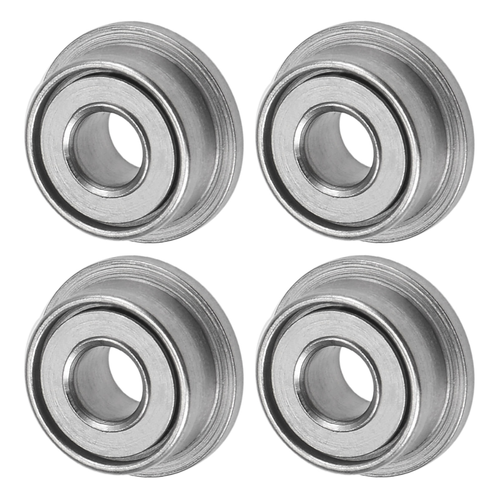 Uxcell 4-Pack F682ZZ Flanged Ball Bearing, 2x5x2.3mm Metal Sealed ...