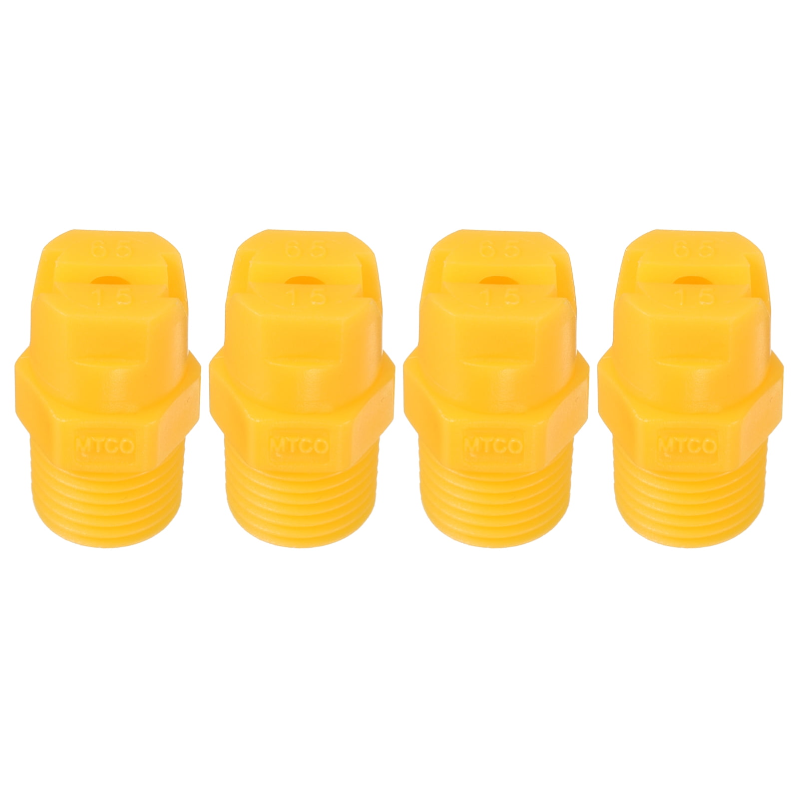 Uxcell 4 Pack Flat Fan Spray Tip, 65 Degree 2.4mm Orifice Diameter 1/4 ...