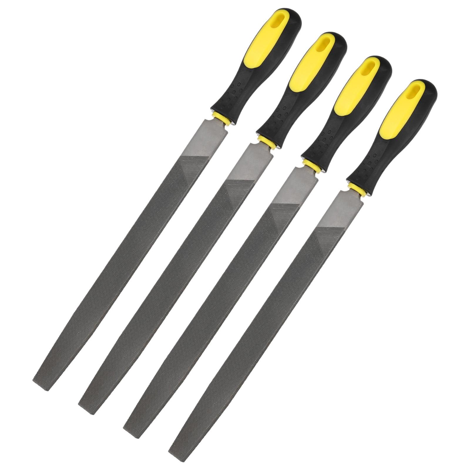 Uxcell 4-Pack Flat Metal File 10 Inch, High Carbon Steel File Hand W ...