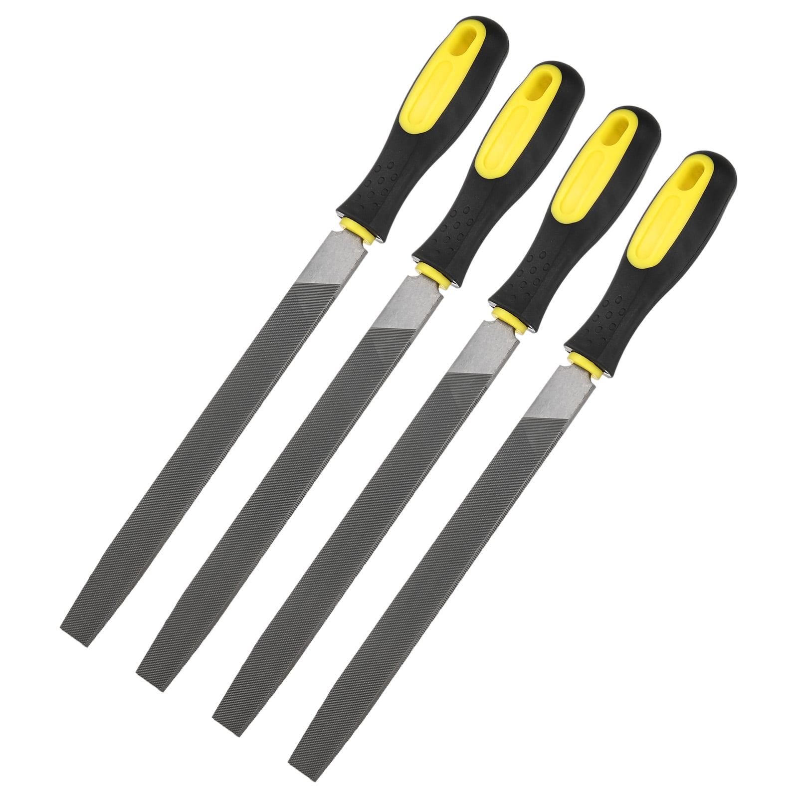Uxcell 4-Pack Flat Metal File 12 Inch, High Carbon Steel File Hand W ...