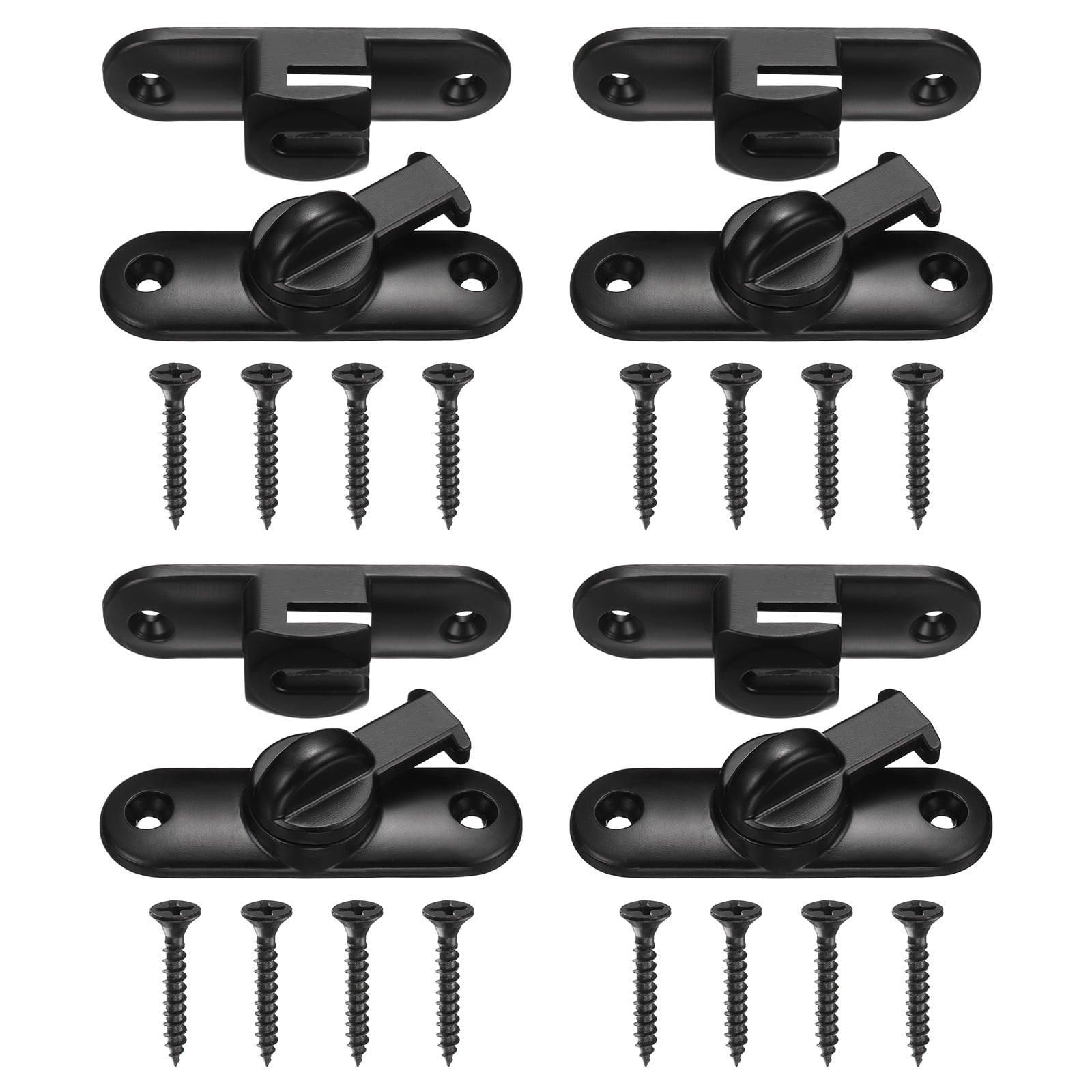 Uxcell 4-Pack Flip Latch Gate Latch, 3 Inch Flip Sliding Barn Door Lock ...