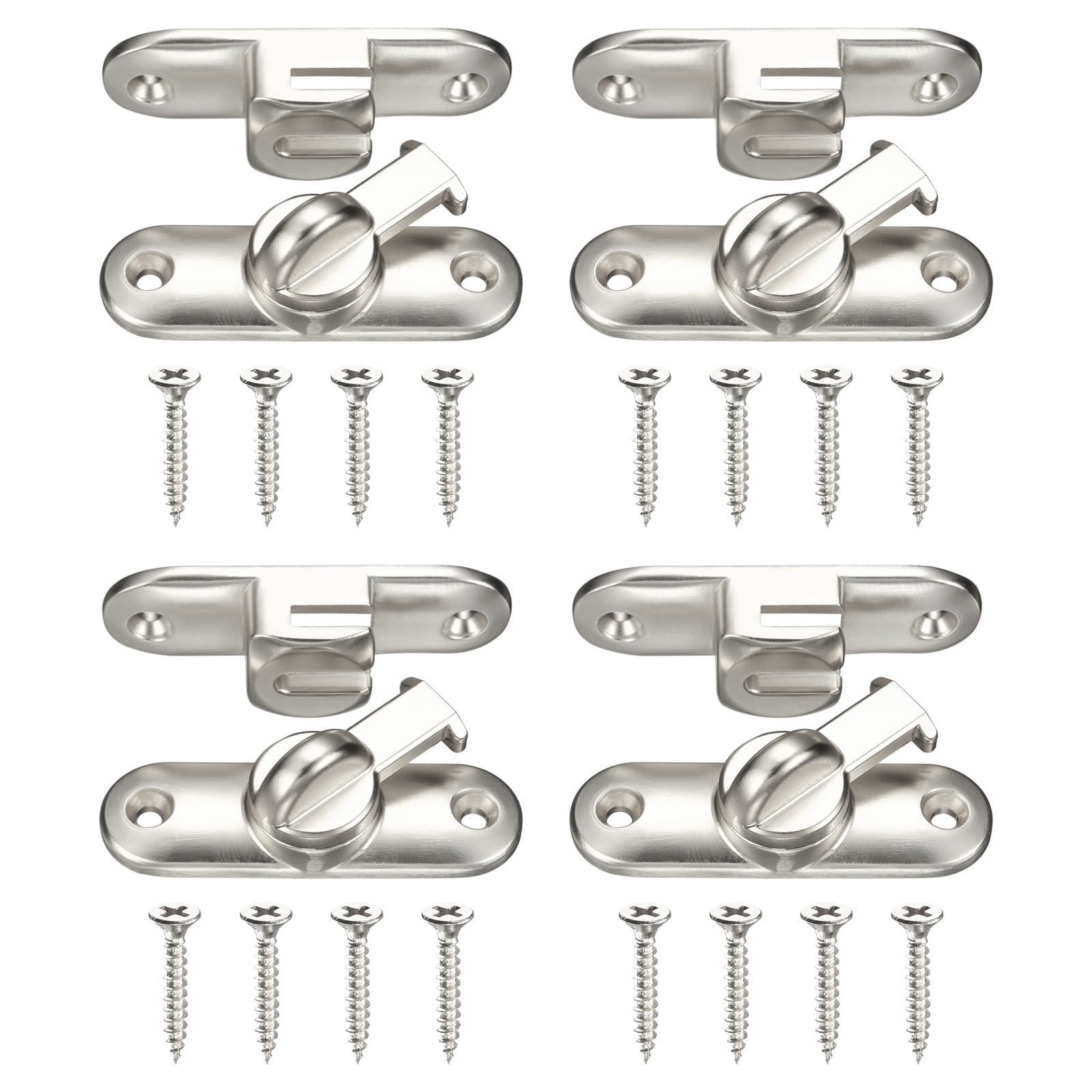 Uxcell 4-Pack Flip Latch Gate Latch, 3 Inch Flip Sliding Barn Door Lock ...