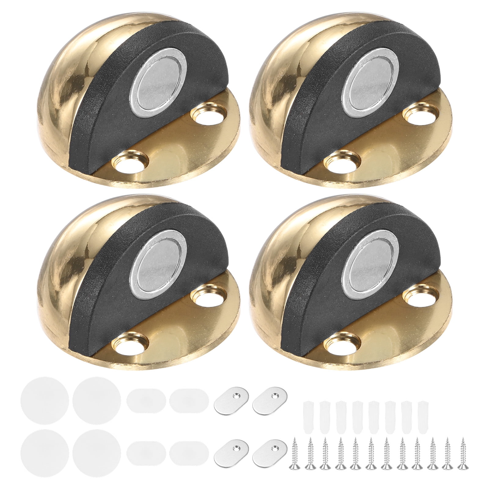 Uxcell 4-Pack Floor Mounted Door Stops, Stainless Steel Half Dome ...