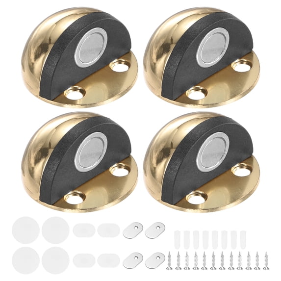 Uxcell 4-Pack Floor Mounted Door Stops, Stainless Steel Half Dome ...