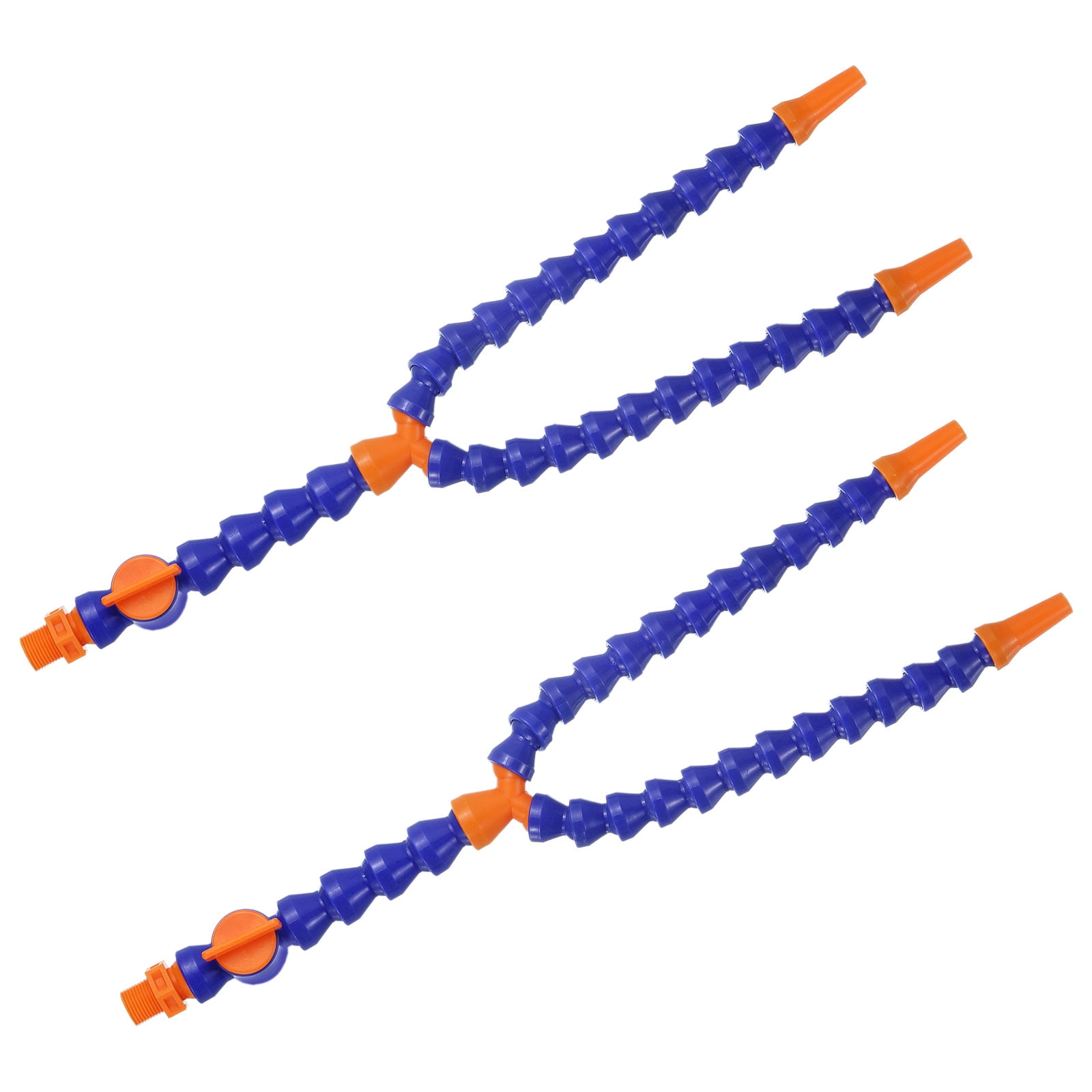 Uxcell 4 Pack G3/8" Thread Flexible Water Oil Coolant Pipe Hose, 400mm ...