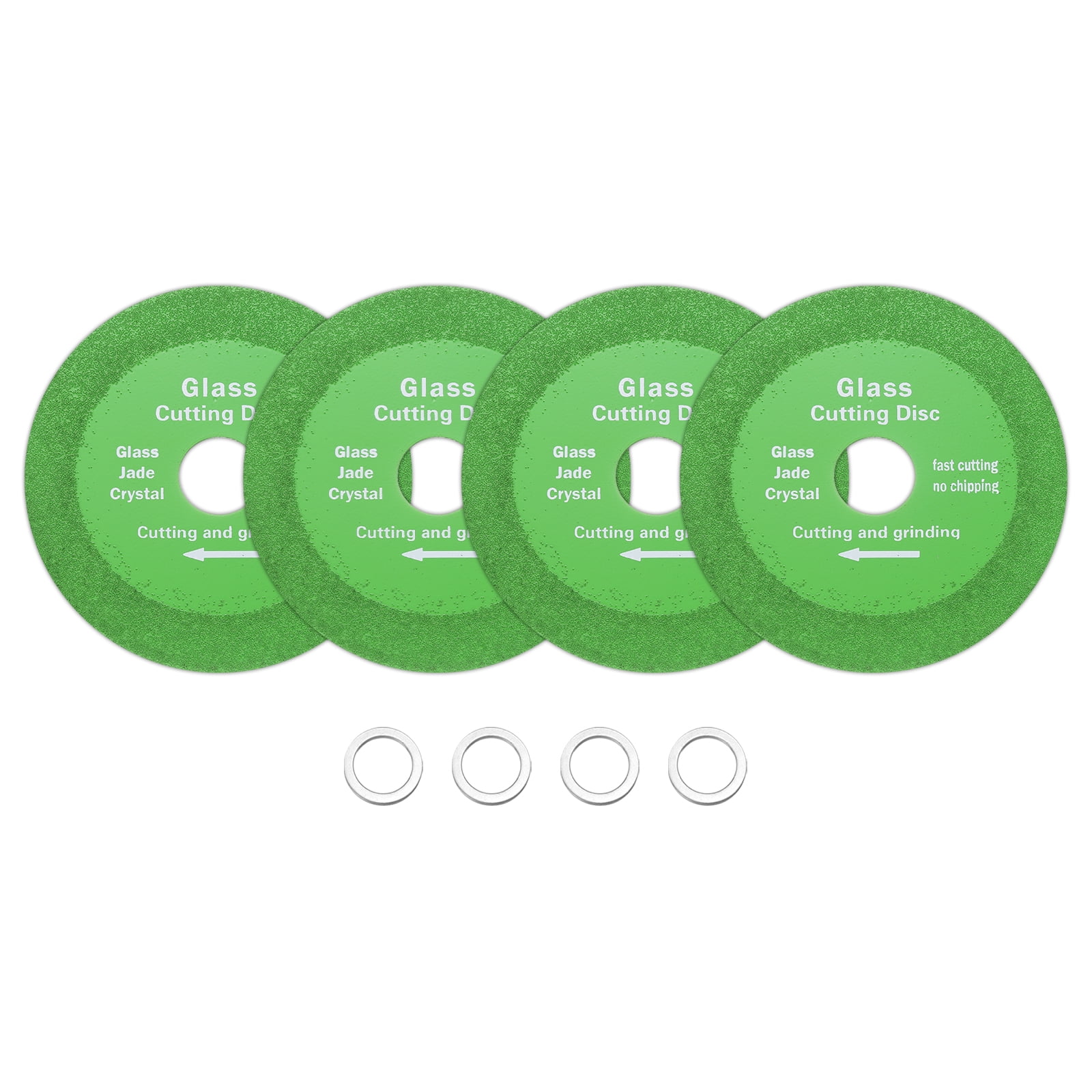Uxcell 4 Pack Glass Cutting Disc 4 Inch for Angle Grinder 4" Diamond ...