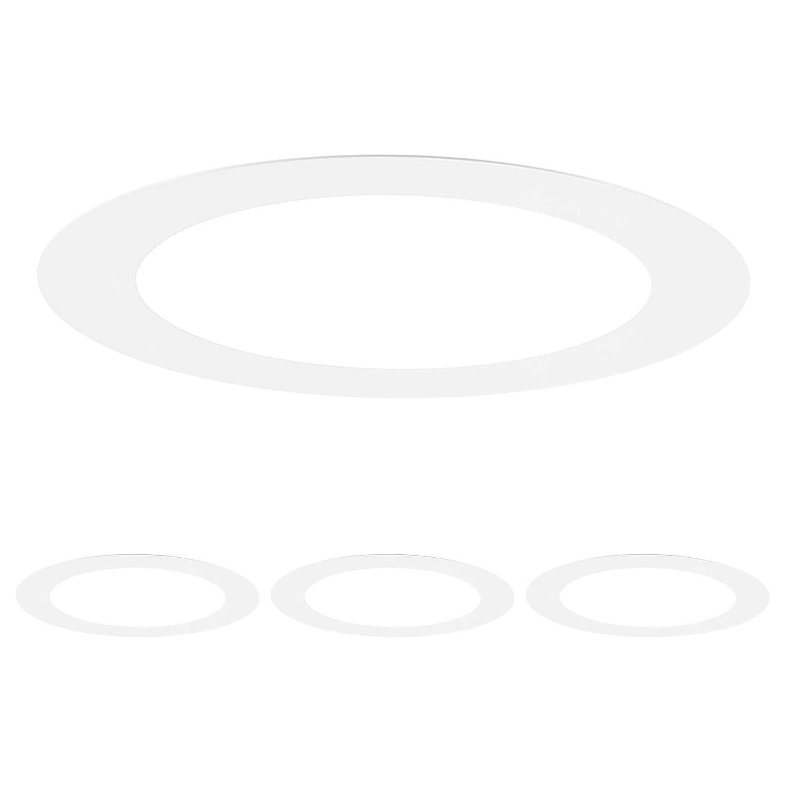 Uxcell 4-Pack Goof Rings for 5" Recessed Lights, 5.3" ID 7.3" OD ...