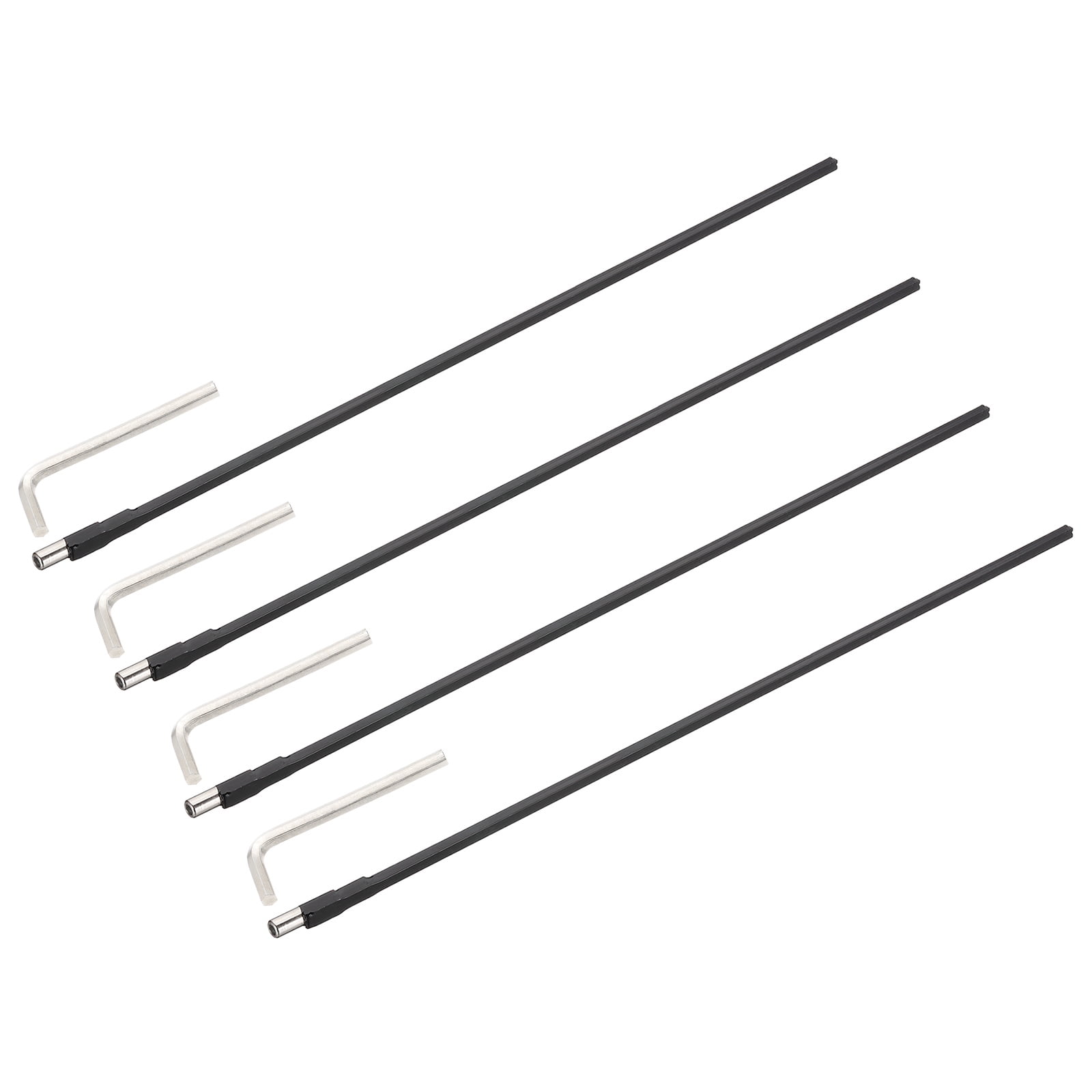 Uxcell 4 Pack Guitar Two Way Rod, 570mm Low-Profile Guitar Rod with 4mm ...