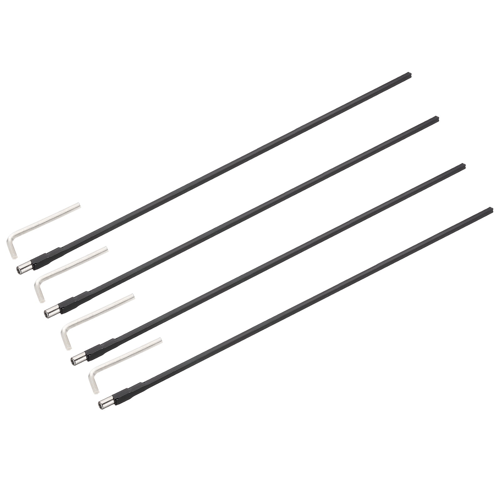 Uxcell 4 Pack Guitar Two Way Rod, 580mm Low-Profile Guitar Rod with 4mm ...