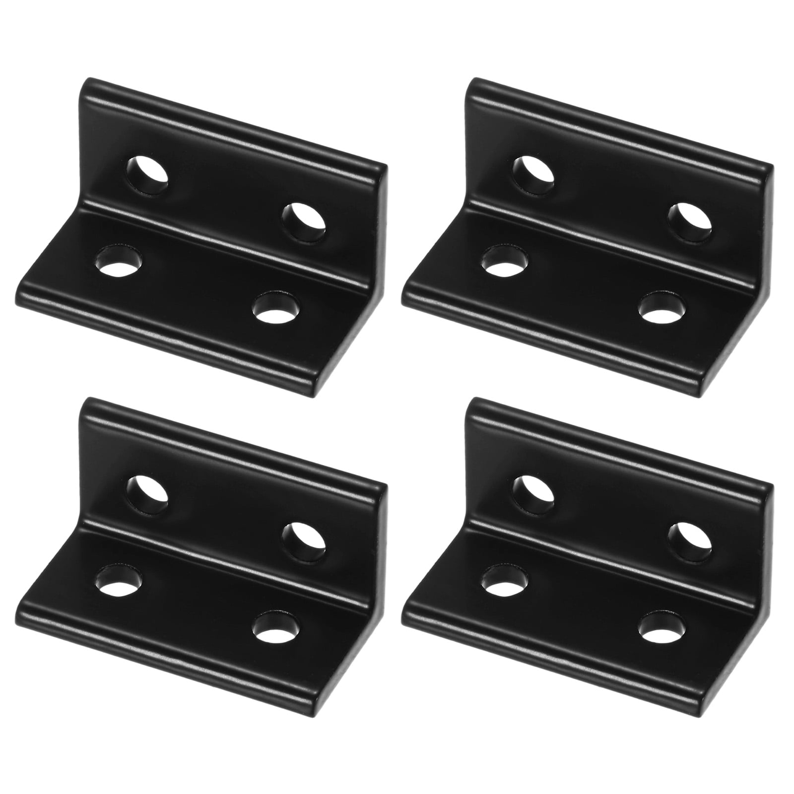 Uxcell 4-Pack Heavy L-Shape Corner Brace, 0.78 x 0.78 in Aluminum Alloy ...