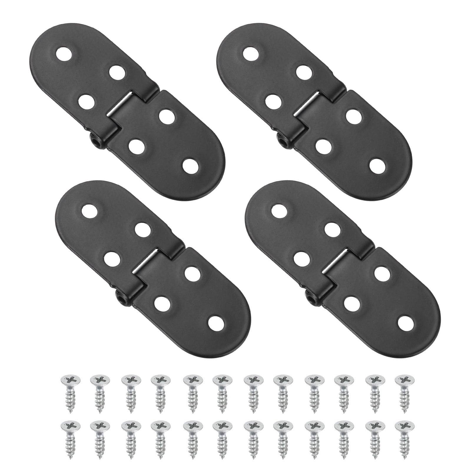 Uxcell 4 Pack Hidden Folding Table Hinges, 3.15" x 1.22" Iron Flat ...
