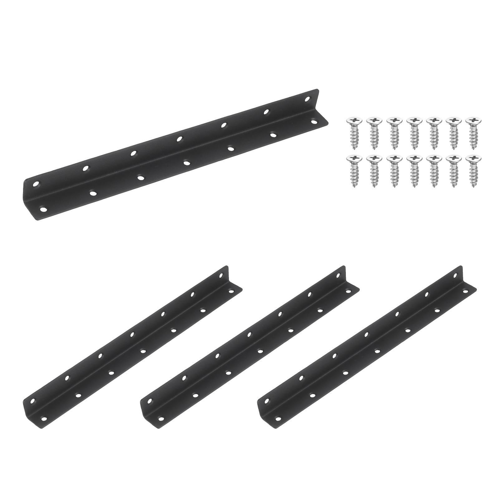 Uxcell 4 Pack L Brackets, Stainless Steel Corner Braces 90 Degree Angle ...