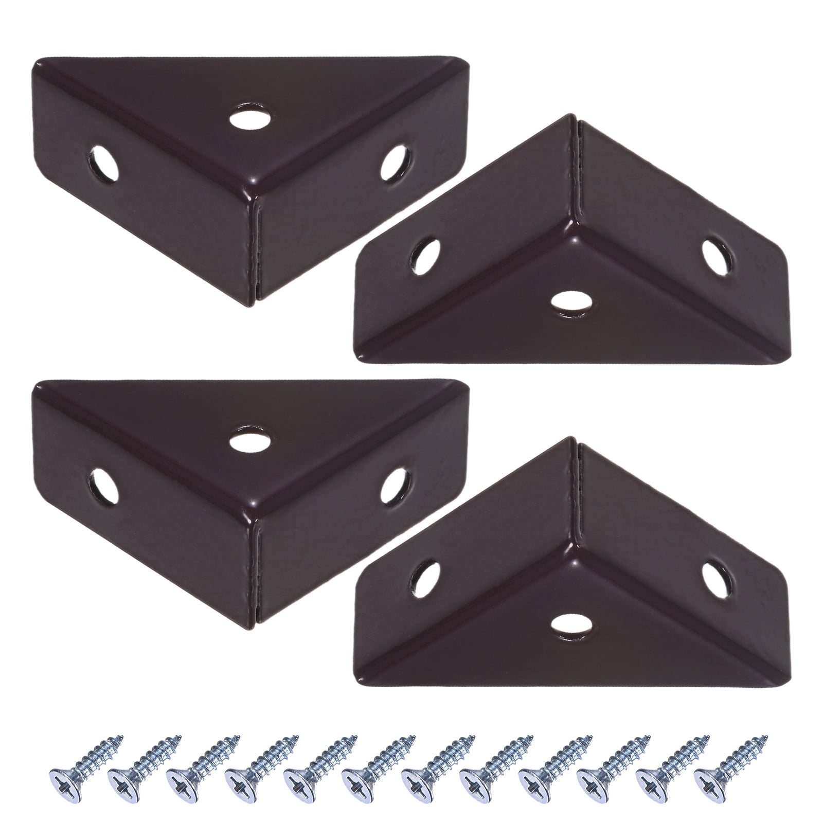 Uxcell 4-Pack L-Shape Corner Brace, 1.5 x 1.5 in Stainless Steel Right ...