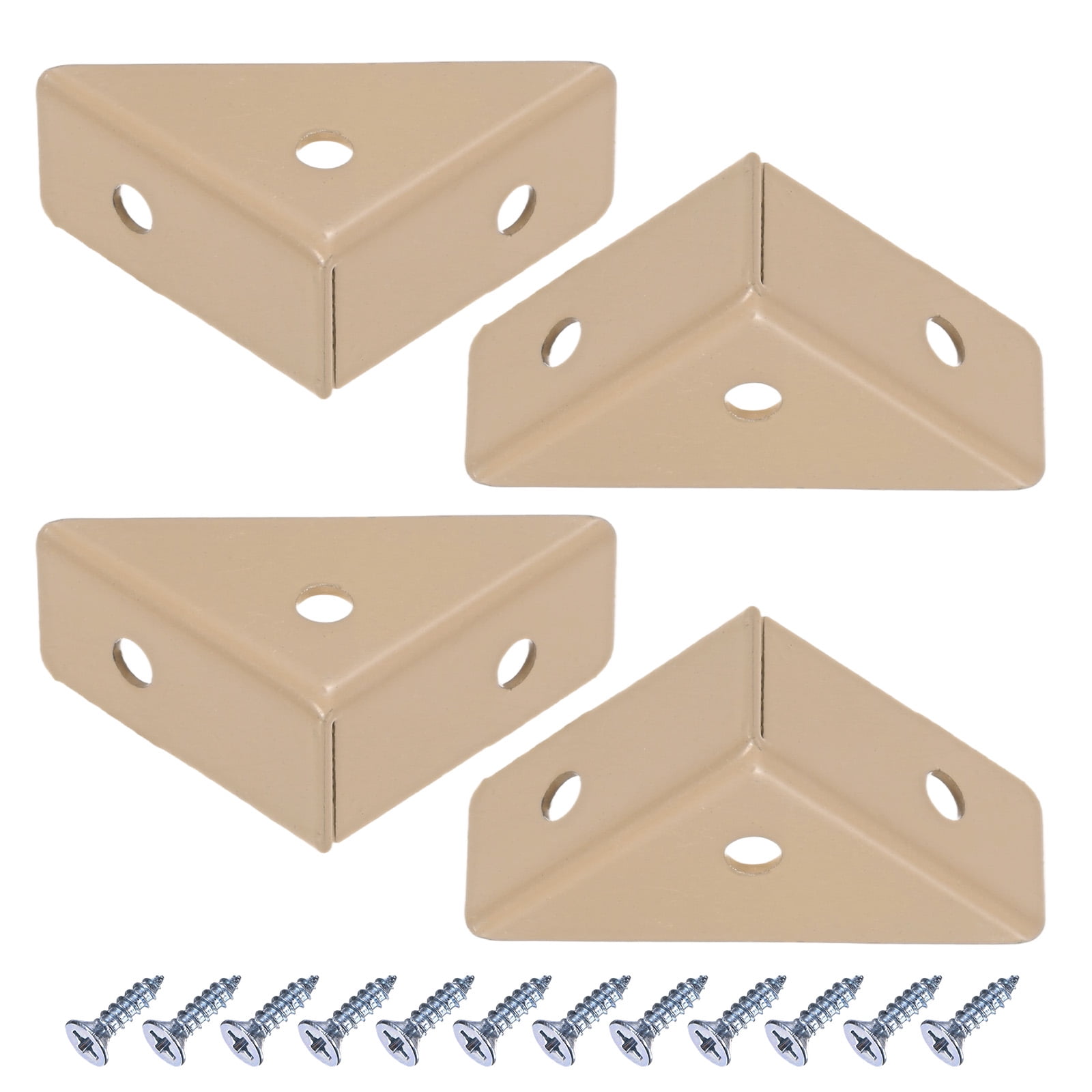 Uxcell 4-Pack L-Shape Corner Brace, 1.5 x 1.5 in Stainless Steel Right ...