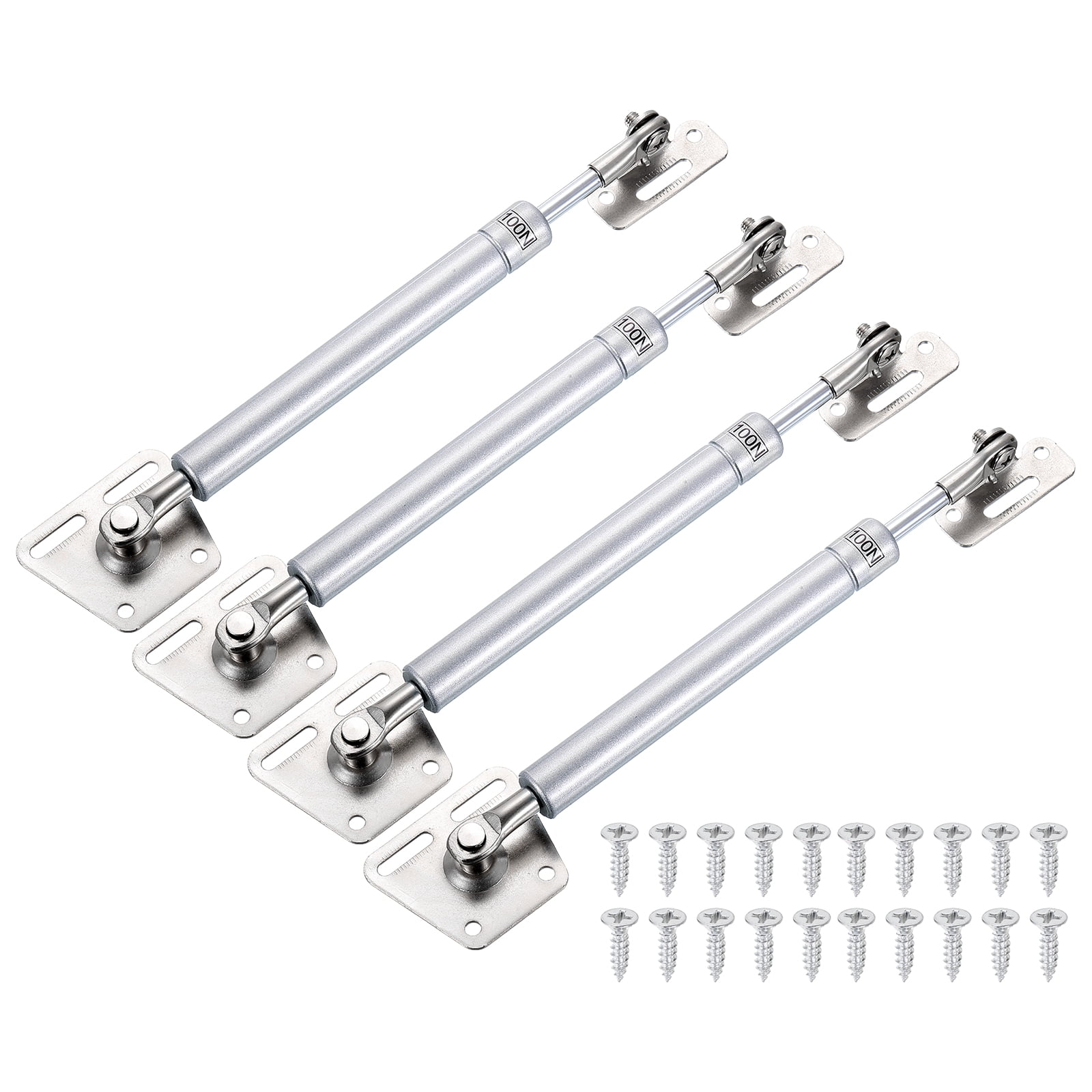Uxcell 4 Pack Lid Support Hinges, 100N Gas Struts Soft Close Folding ...