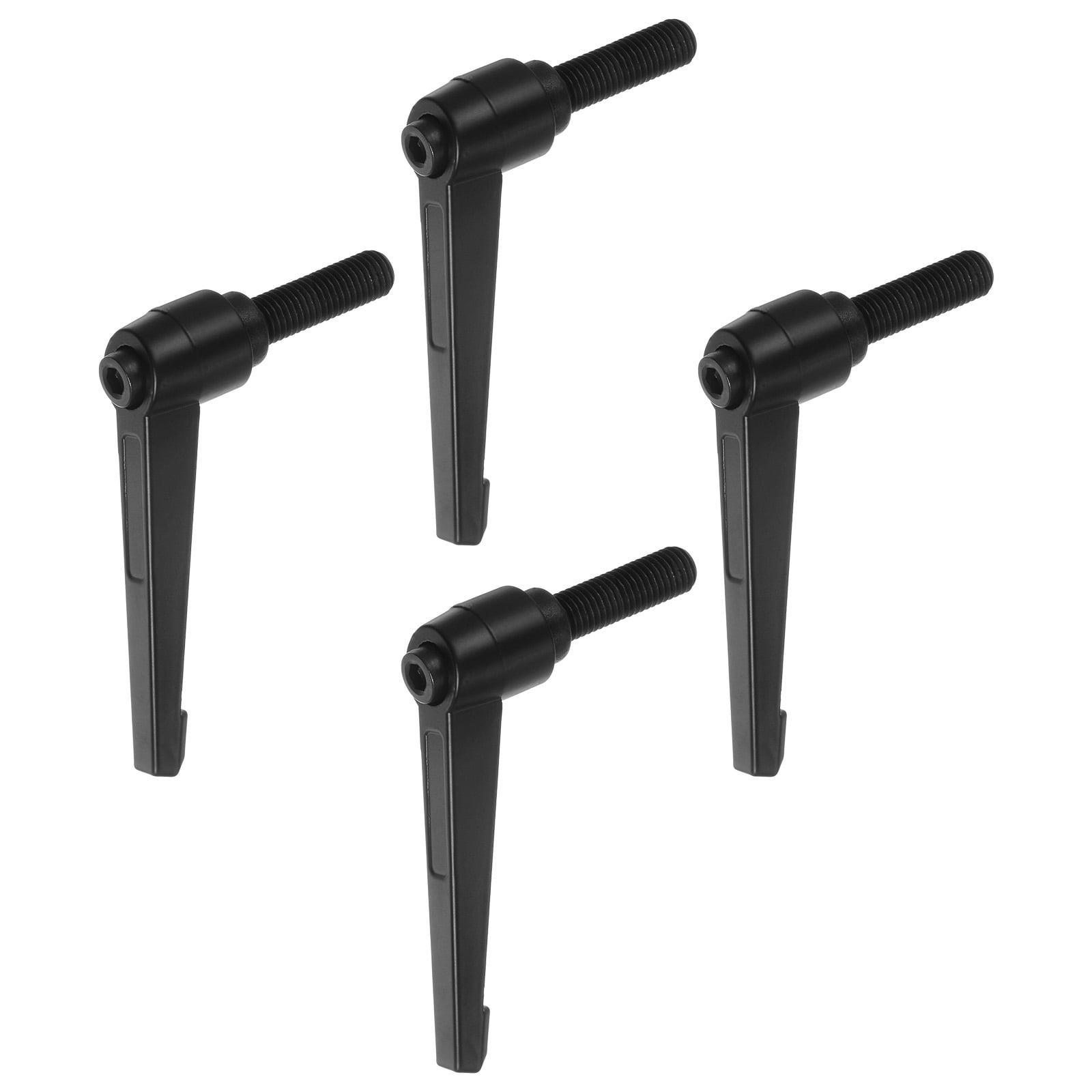 Uxcell 4 Pack M12 x 60mm Male Threaded Stud Adjustable Clamping Lever Handle Bolt Knob Black ...