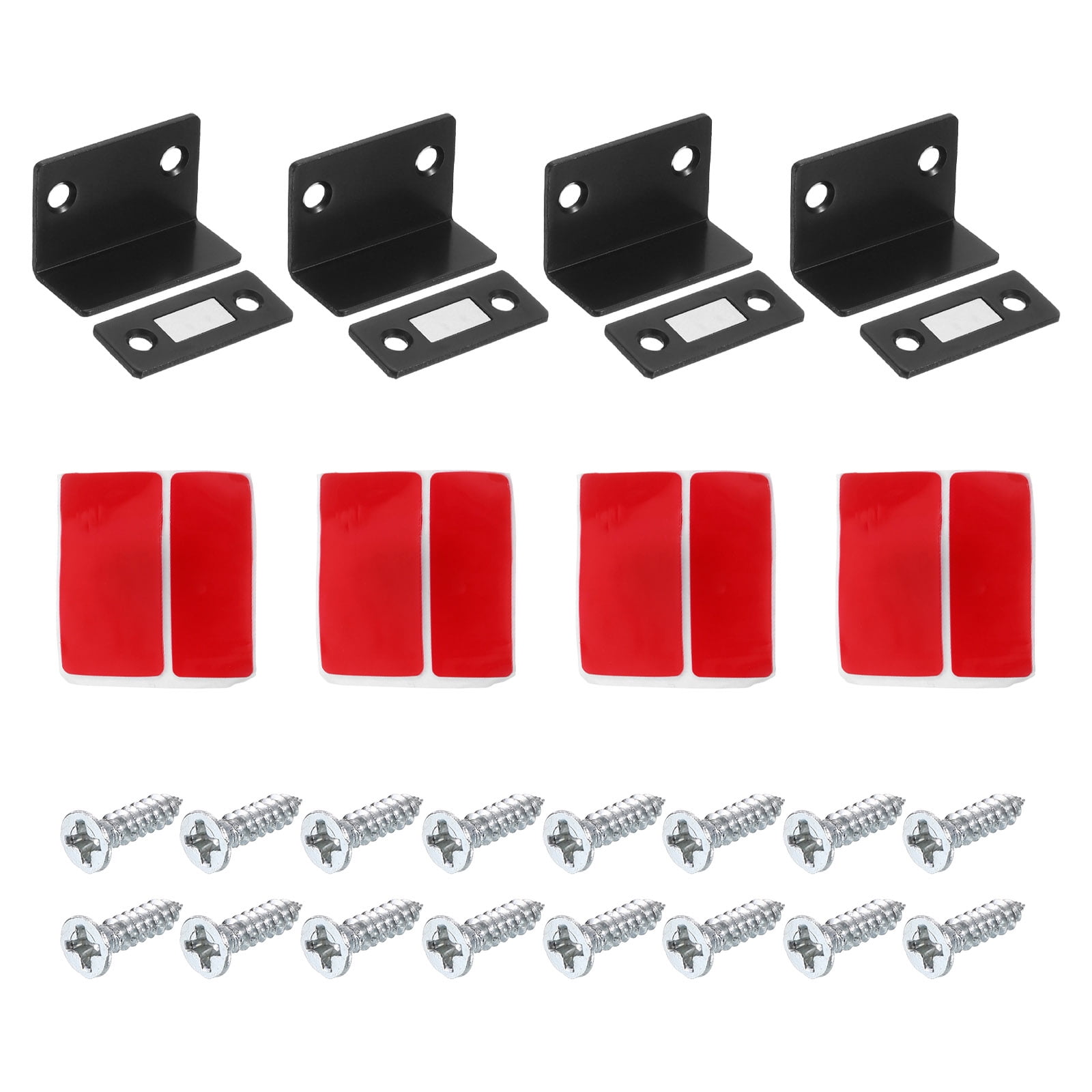 Uxcell 4 Pack Magnetic Door Catch Ultra Thin Cabinet Magnets Drawer ...