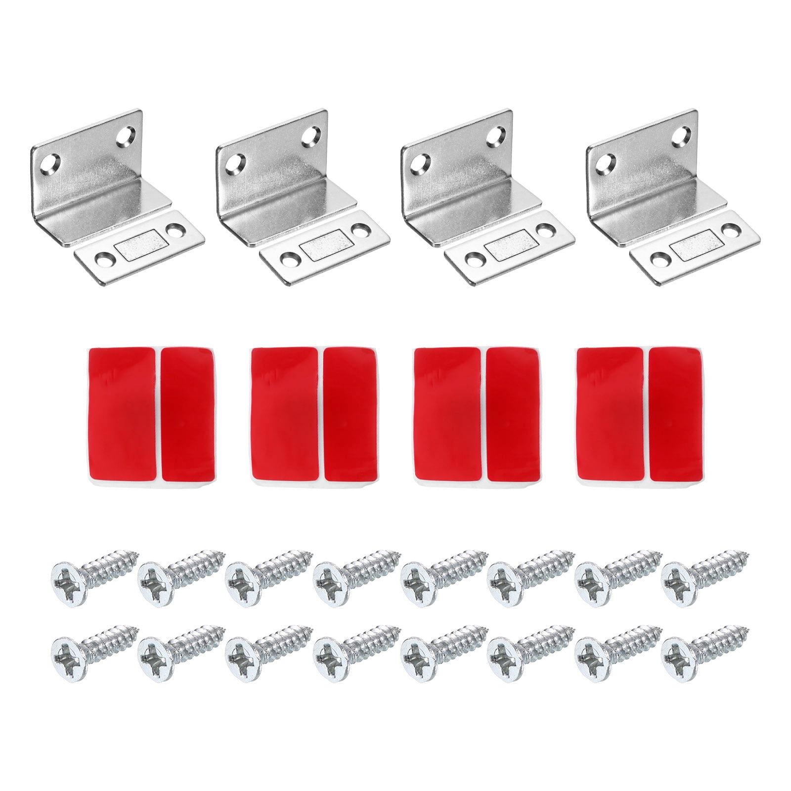Uxcell 4 Pack Magnetic Door Catch Ultra Thin Cabinet Magnets Drawer ...