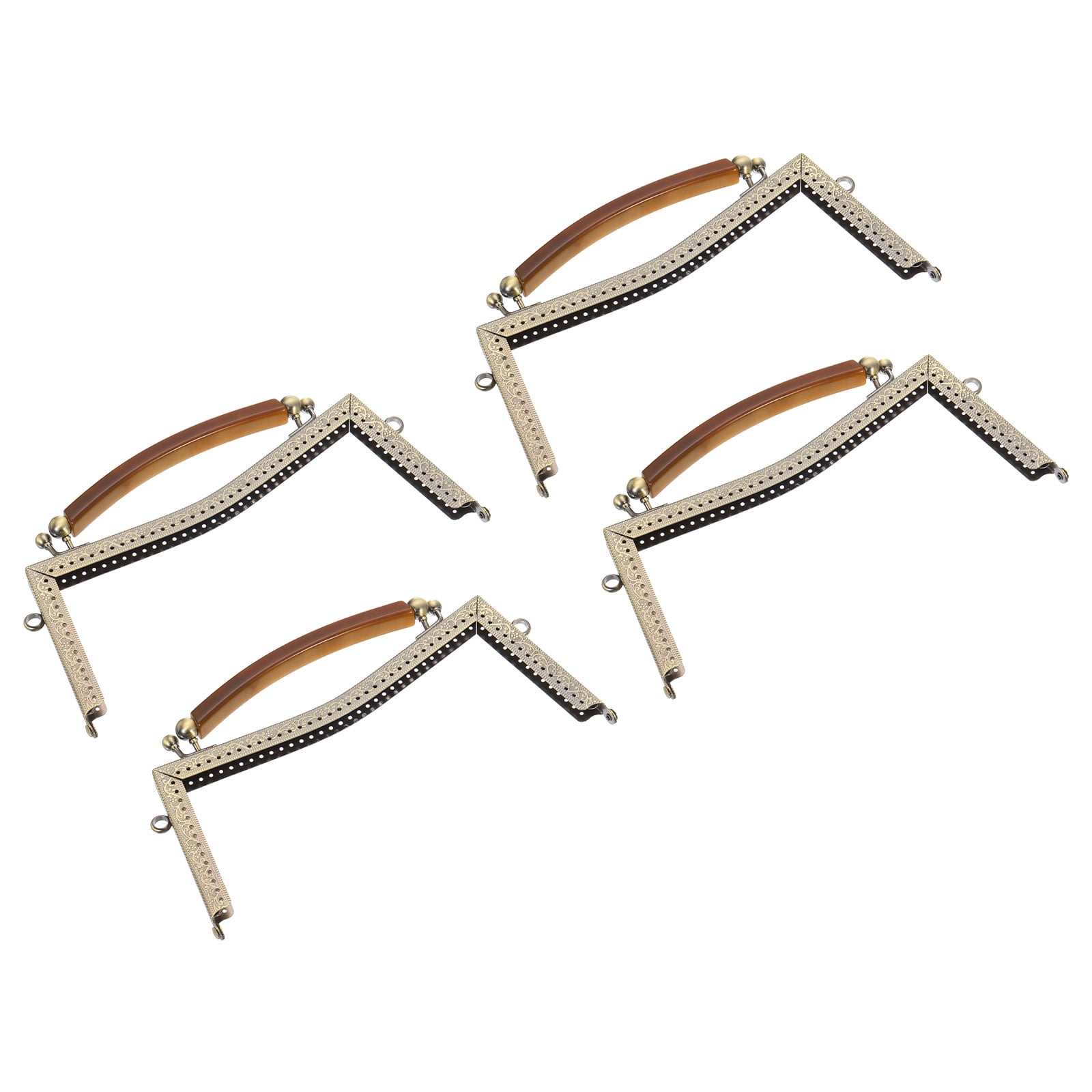 Uxcell 4 Pack Metal Purse Frame, 8.07" Kiss Lock Clasp Frame Retro ...