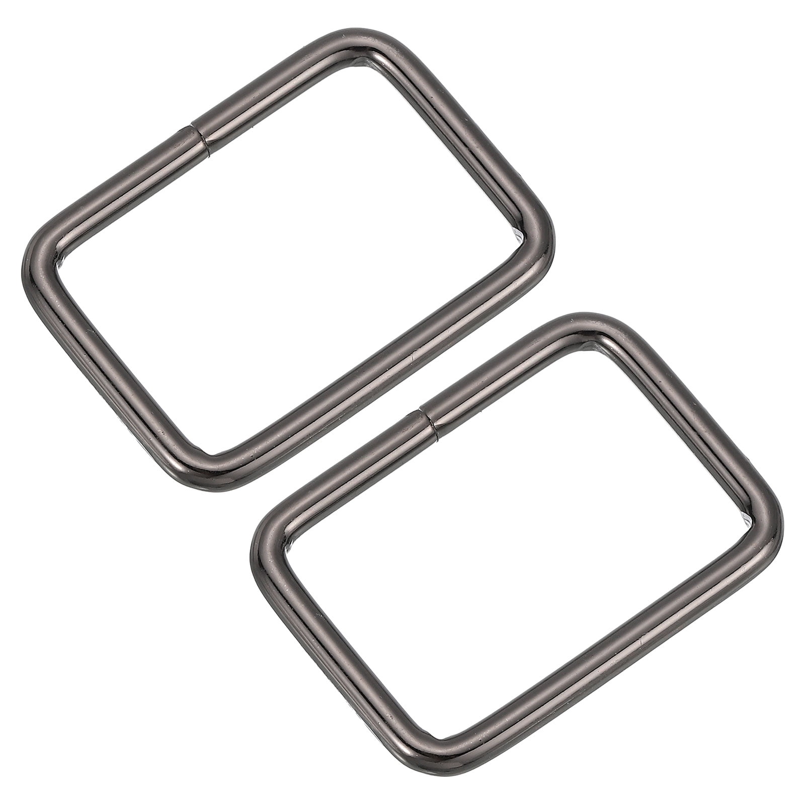 Uxcell 4 Pack Metal Rectangle Ring, 1 1/2 x 1 Inch Rectangular Buckle ...