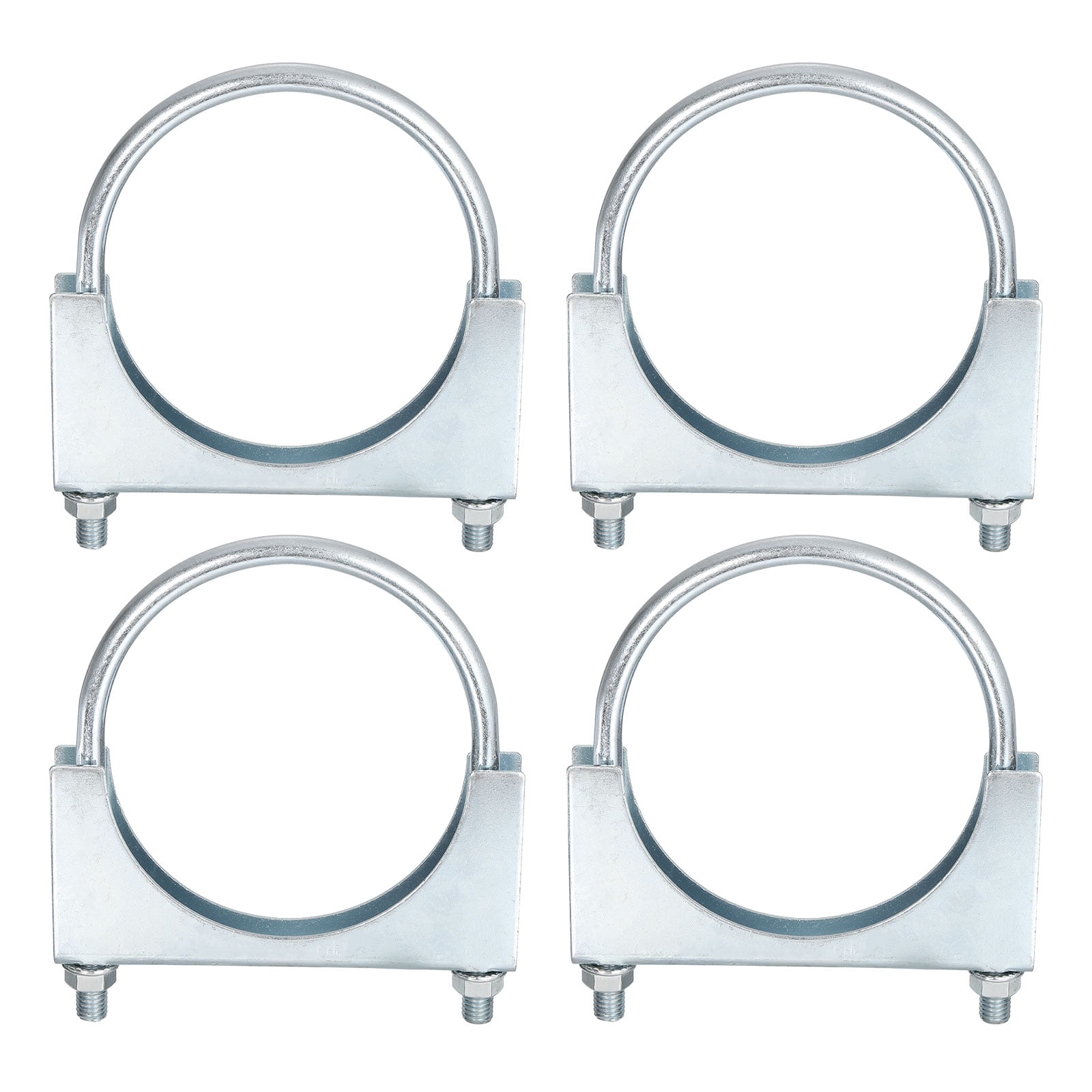 Uxcell 4 Pack Muffler U-Bolt Clamps for 110mm(4") Diameter, U-shaped ...