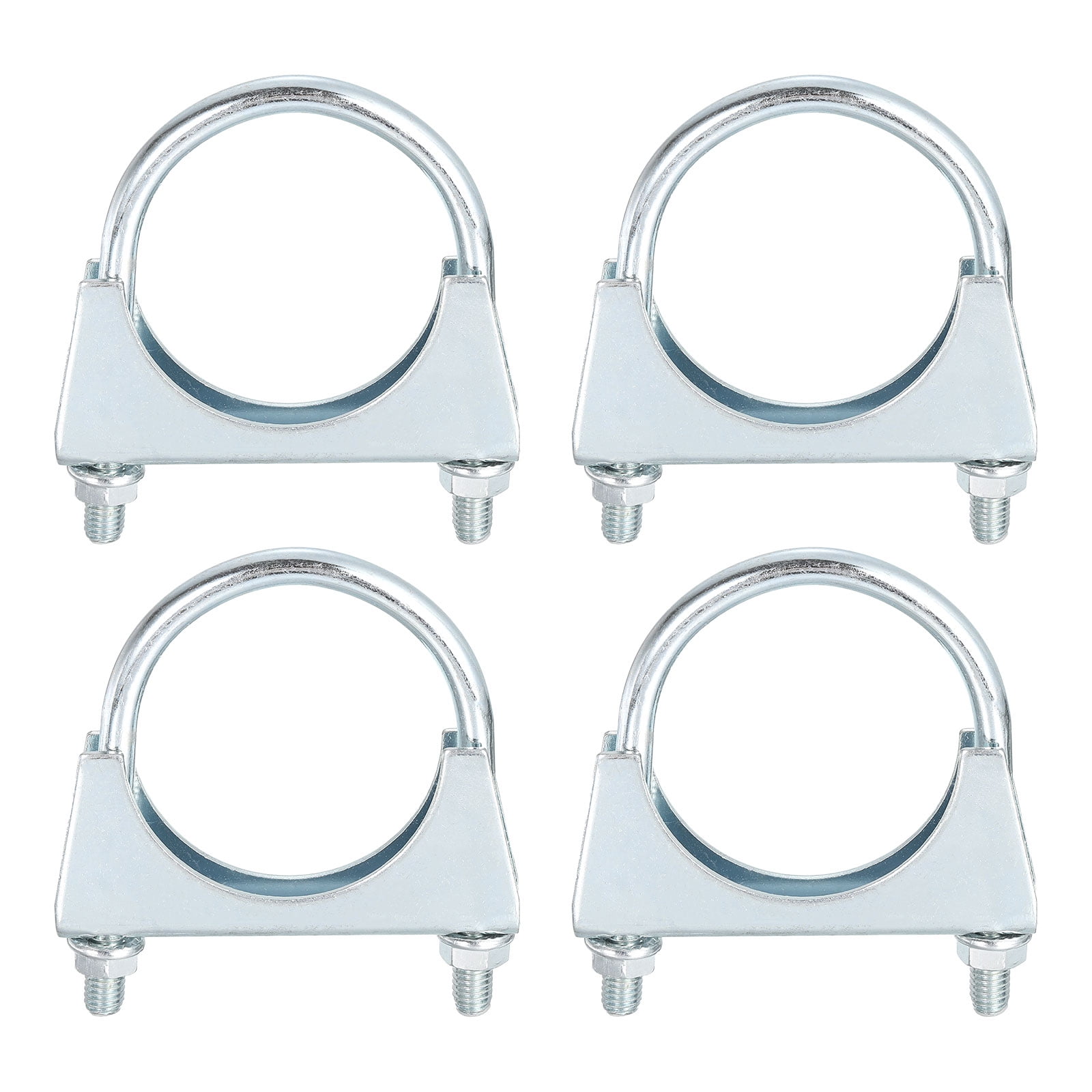 Uxcell 4 Pack Muffler U-Bolt Clamps for 58mm(2-1/4") Diameter, U-shaped ...