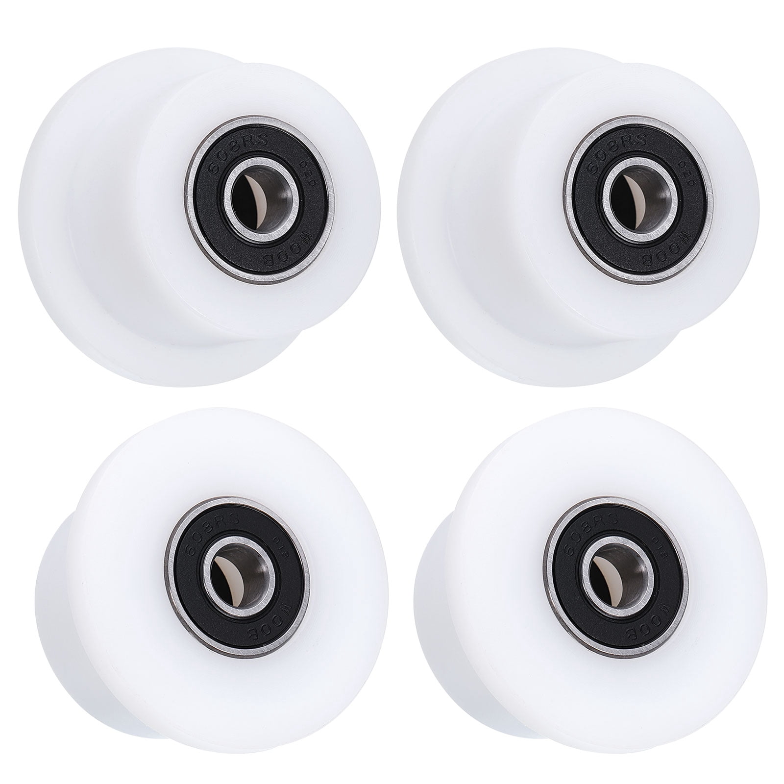 Uxcell 4 Pack Nylon Machined Wheels/Rollers Gym Replacement Wheels Fits ...