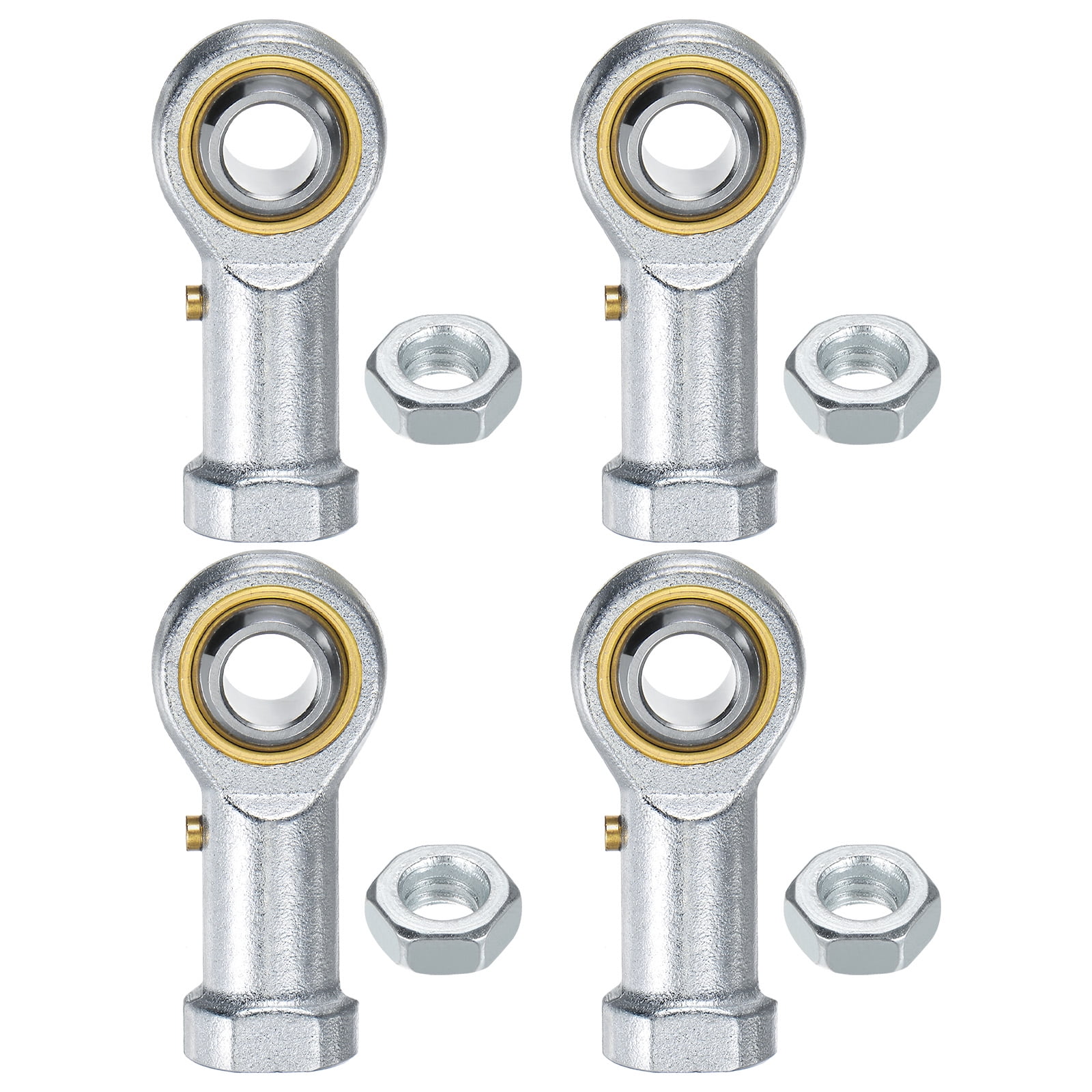 Uxcell 4-Pack PHS10 Rod End Bearing, M10*1.5 Right Thread Female Thread Steel Joint Rod Ends W ...