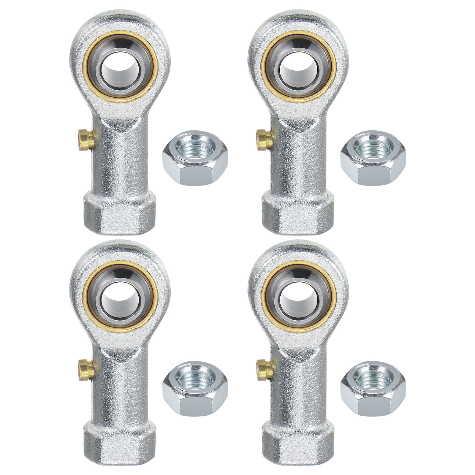 Uxcell 4-Pack PHSB4 Rod End Bearing, 1/4 Inch Bore 1/4-28 Right Thread ...