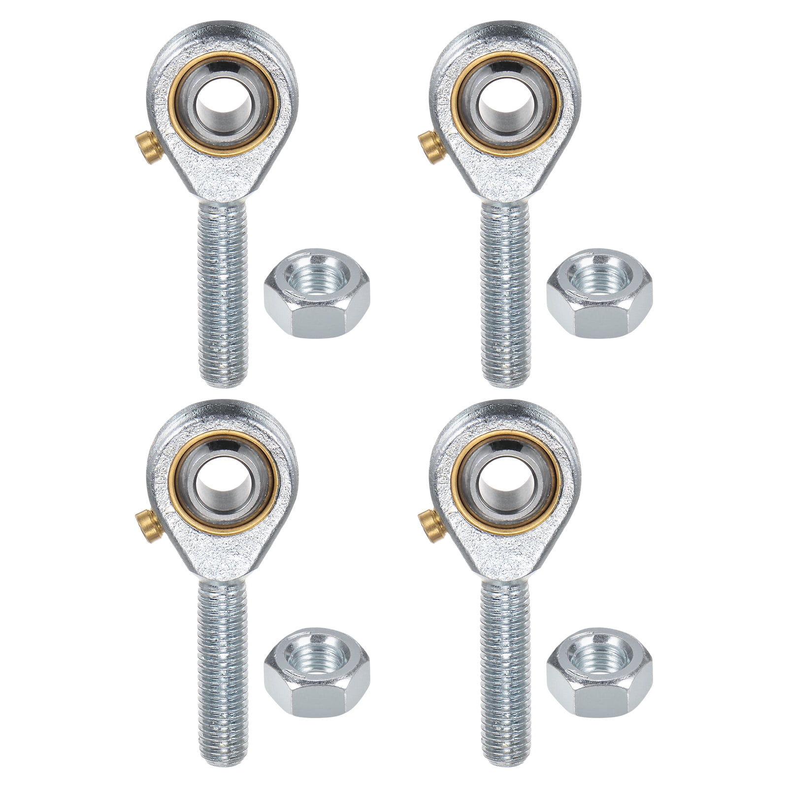 Uxcell 4-Pack POSB4 Rod End Bearing, 1/4 Inch Bore 1/4-28 Right Thread ...