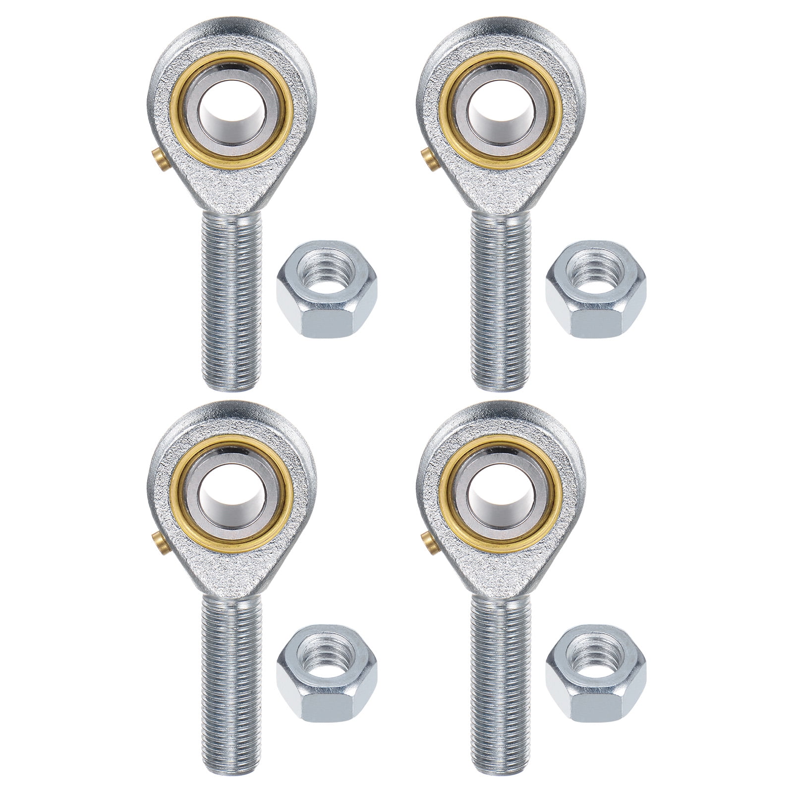 Uxcell 4-Pack POSB8 Rod End Bearing, 1/2 Inch Bore 1/2-20 Right Thread ...