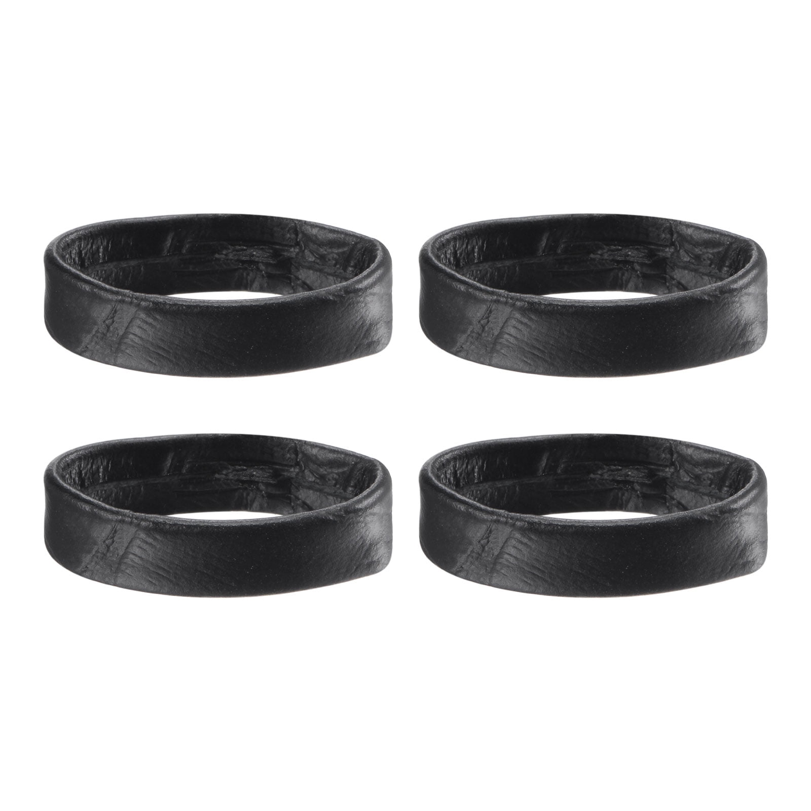 Uxcell 4 Pack PU Leather Loops Retaining Ring for 19mm Width Watch Band ...