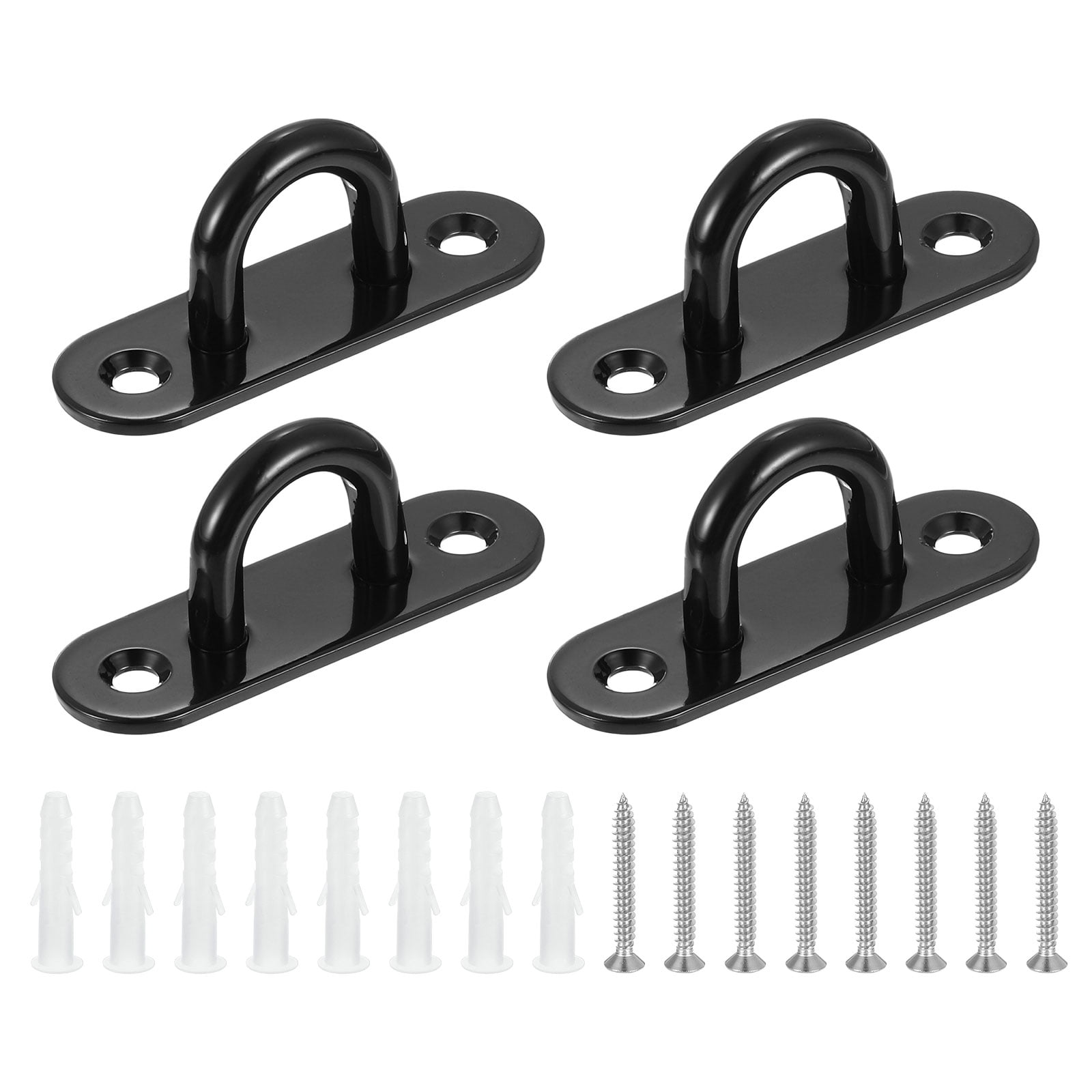 Uxcell 4 Pack Pad Eye Plate, 3.1 Inch 304 Stainless Steel Ceiling U ...