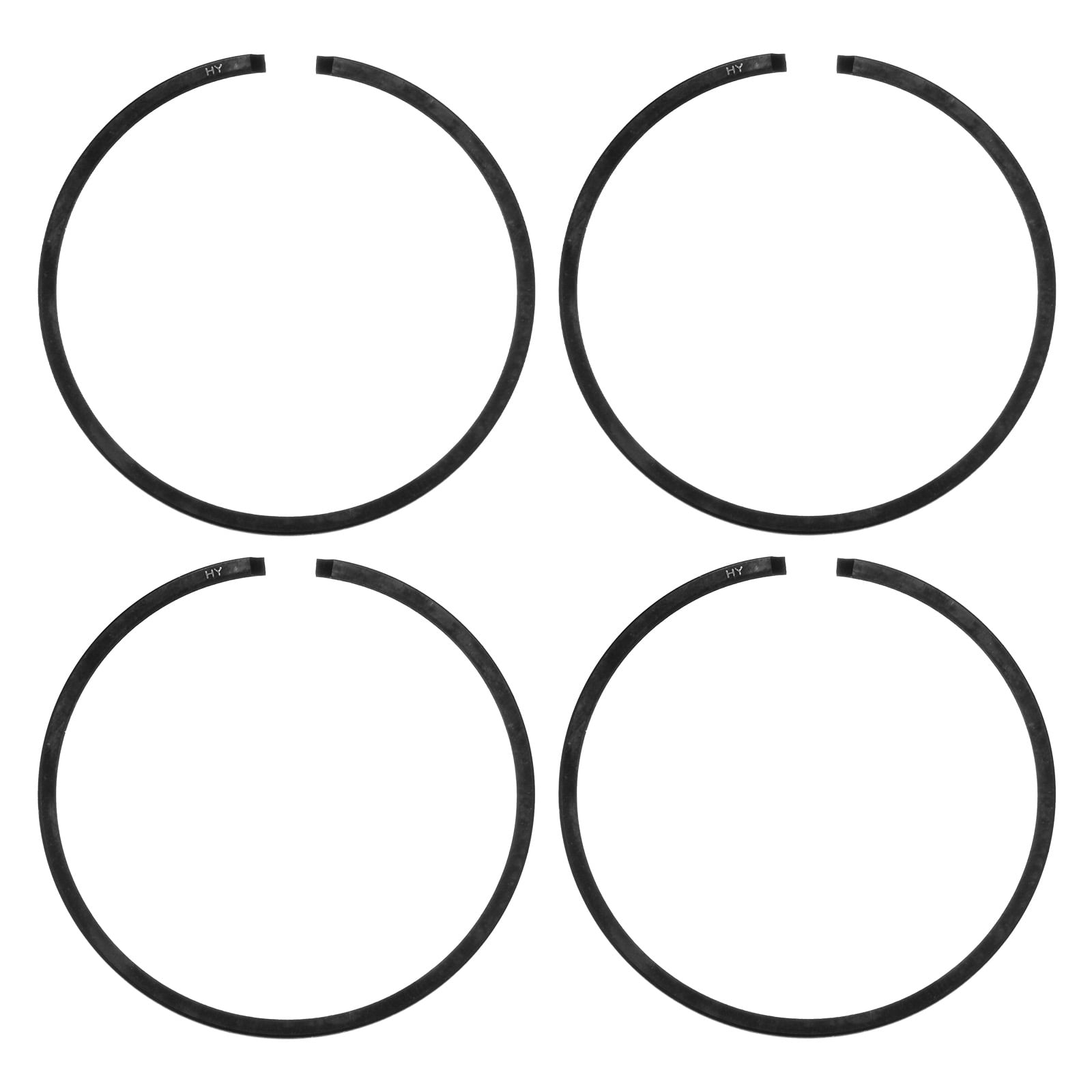 Uxcell 4-Pack Piston Ring Set 43mm x 1.5mm Standard Piston Ring Black ...