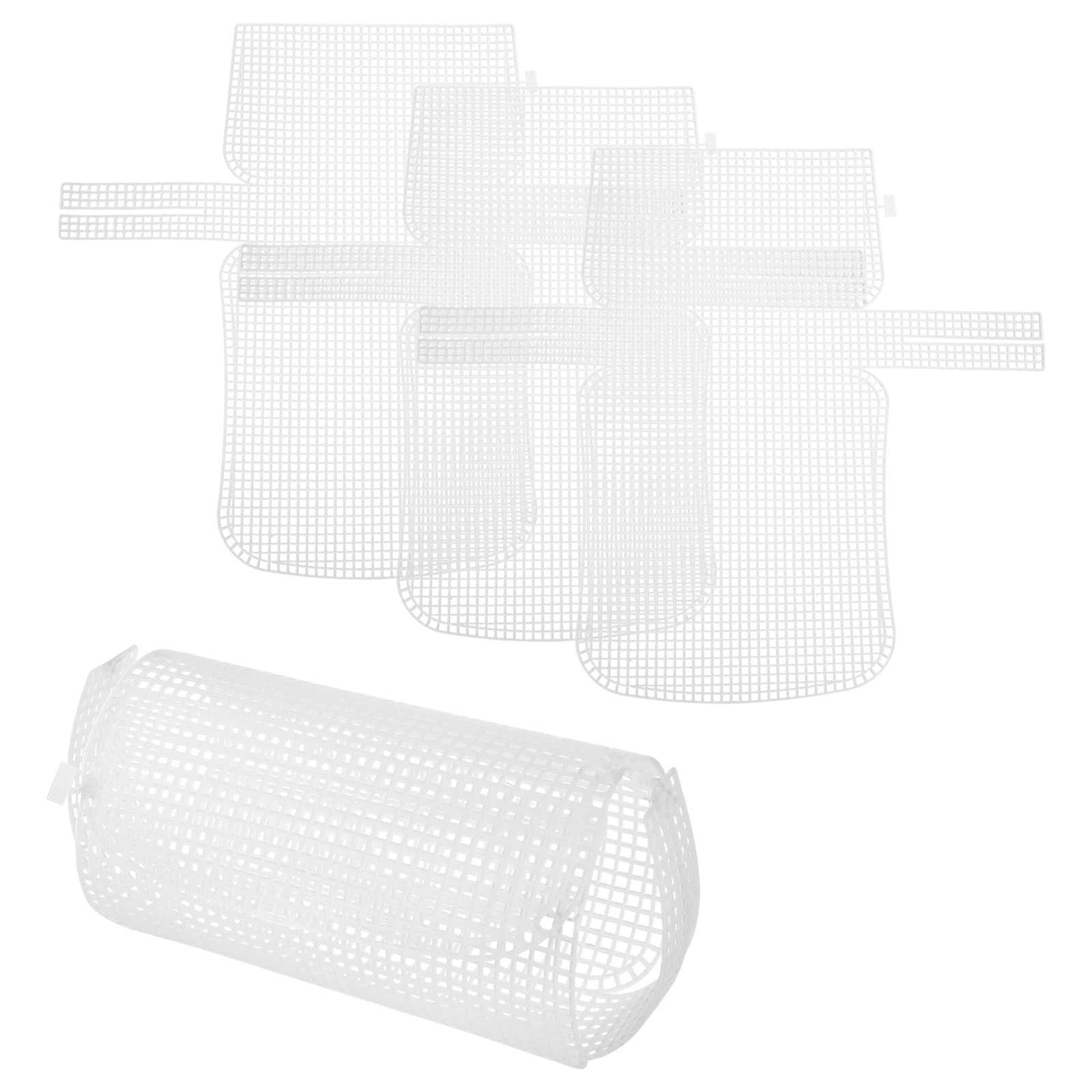 Uxcell 4 Pack Plastic Mesh Canvas Sheet, 16.7 x 15.4 Inch Plastic Mesh ...