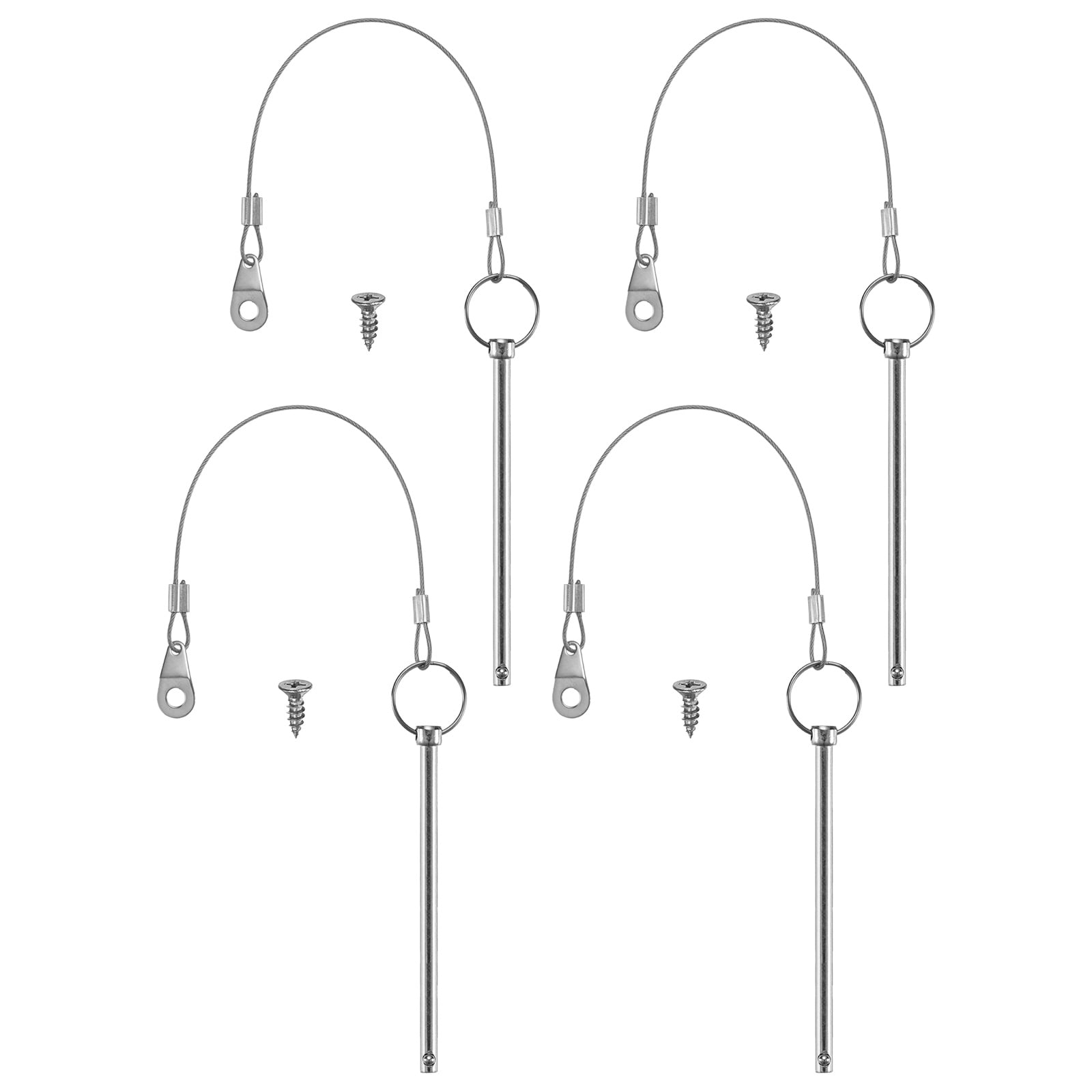 Uxcell 4-Pack Quick Release Pins, 1/4"(6mm) Diameter, 1.06"(86mm) Usage ...