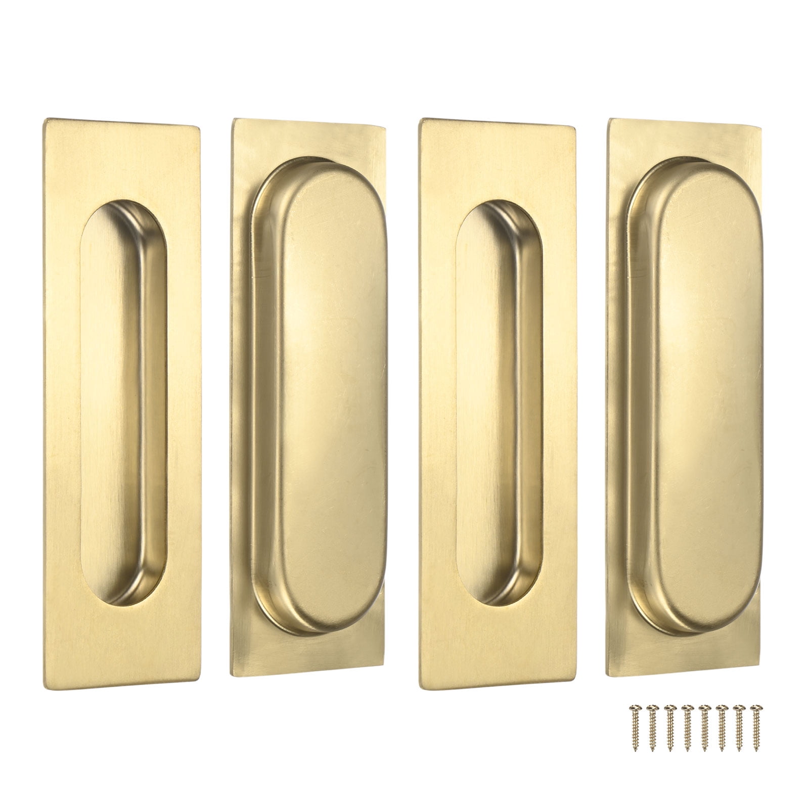 Uxcell 4-Pack Recessed Finger Pulls, 5.90 Inch Inner Circle 304 ...